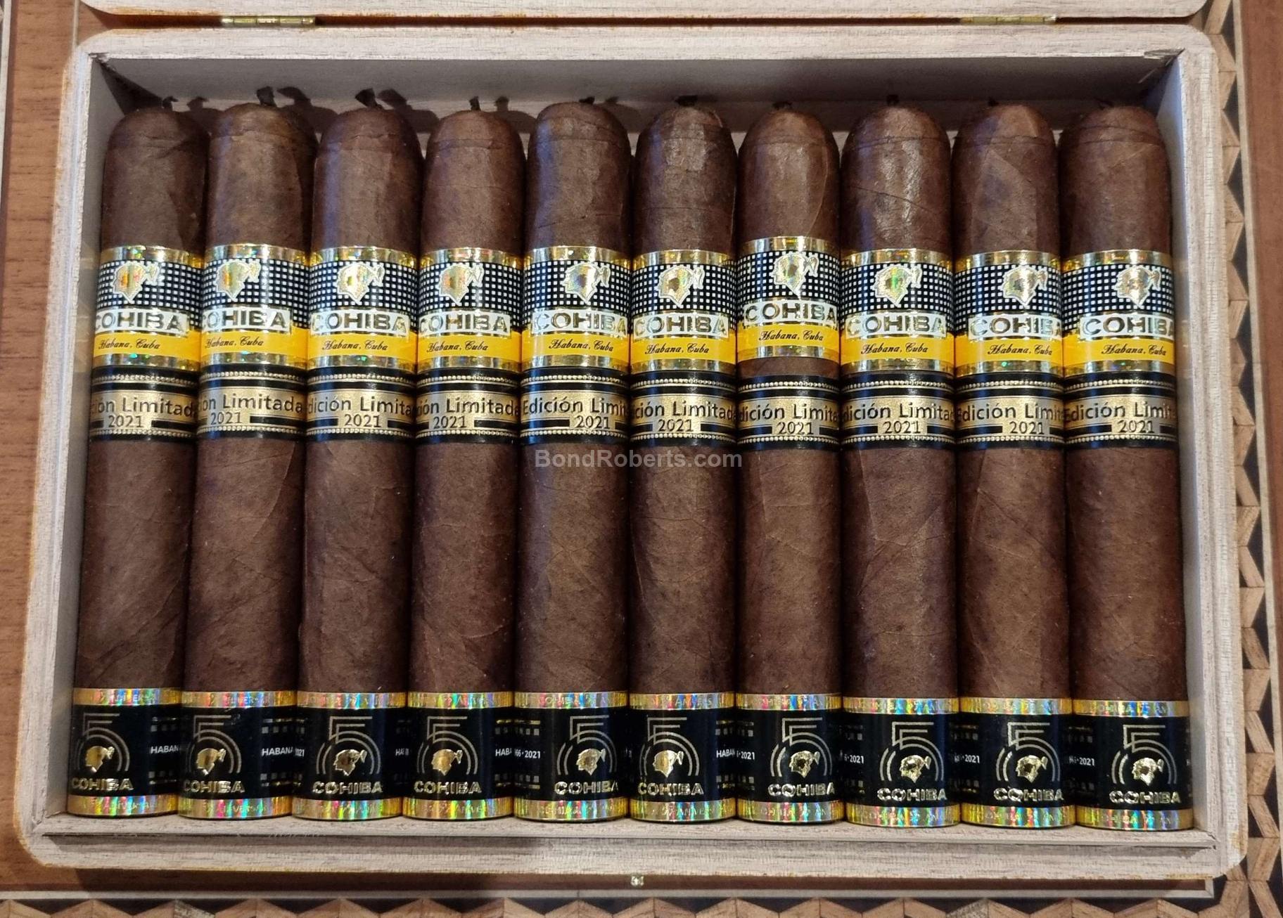Cohiba 55 Aniversario Edición Limitada 2023 Varnished boîte nature box ...
