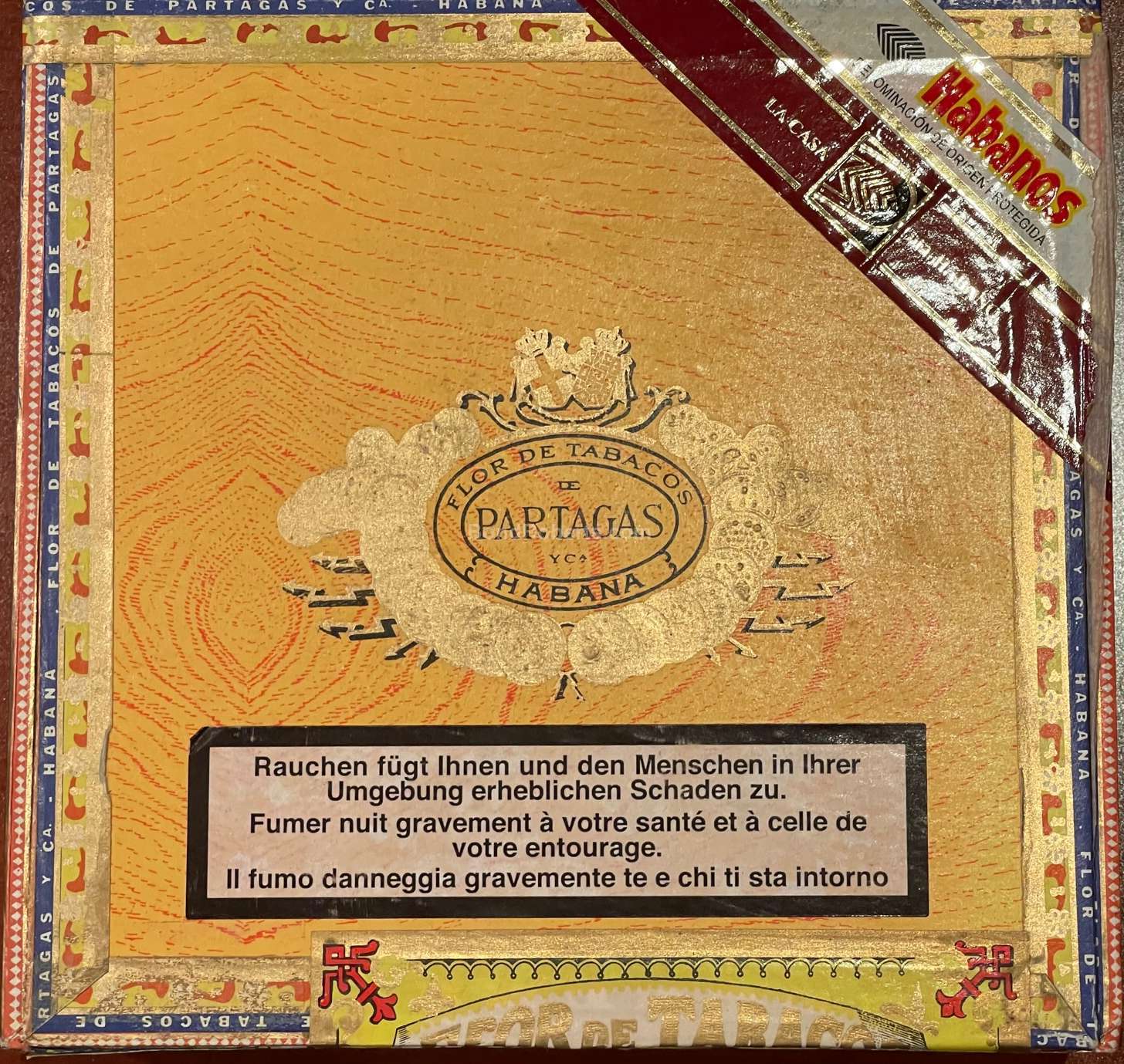 Partagás Culebras 2007 Dress Box of 9 cigars in 3 slide lid box 14122