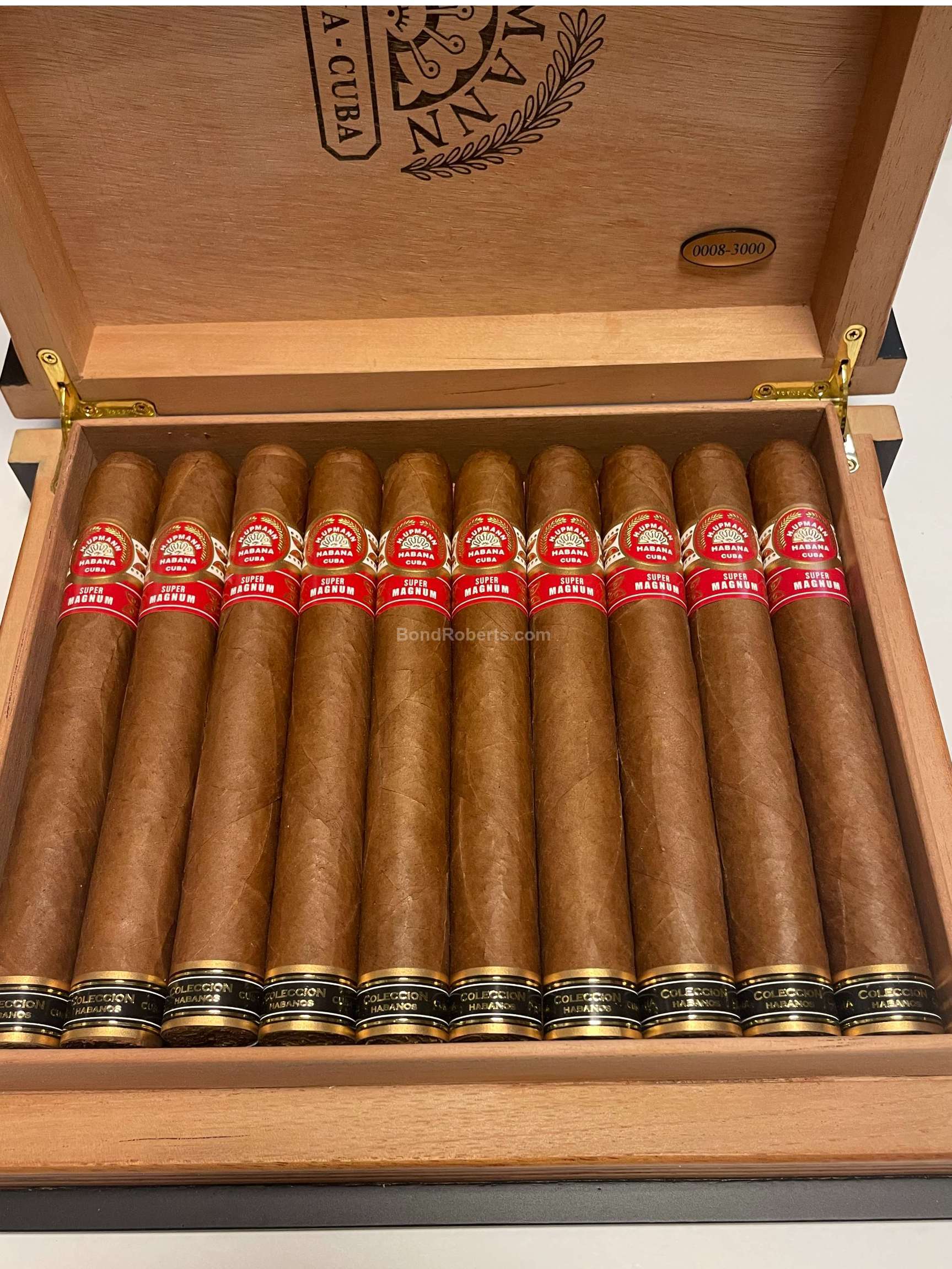 H. Upmann Super Magnum Colección Habanos 2021 Numbered book-shaped boîte nature box of 20 cigars ...