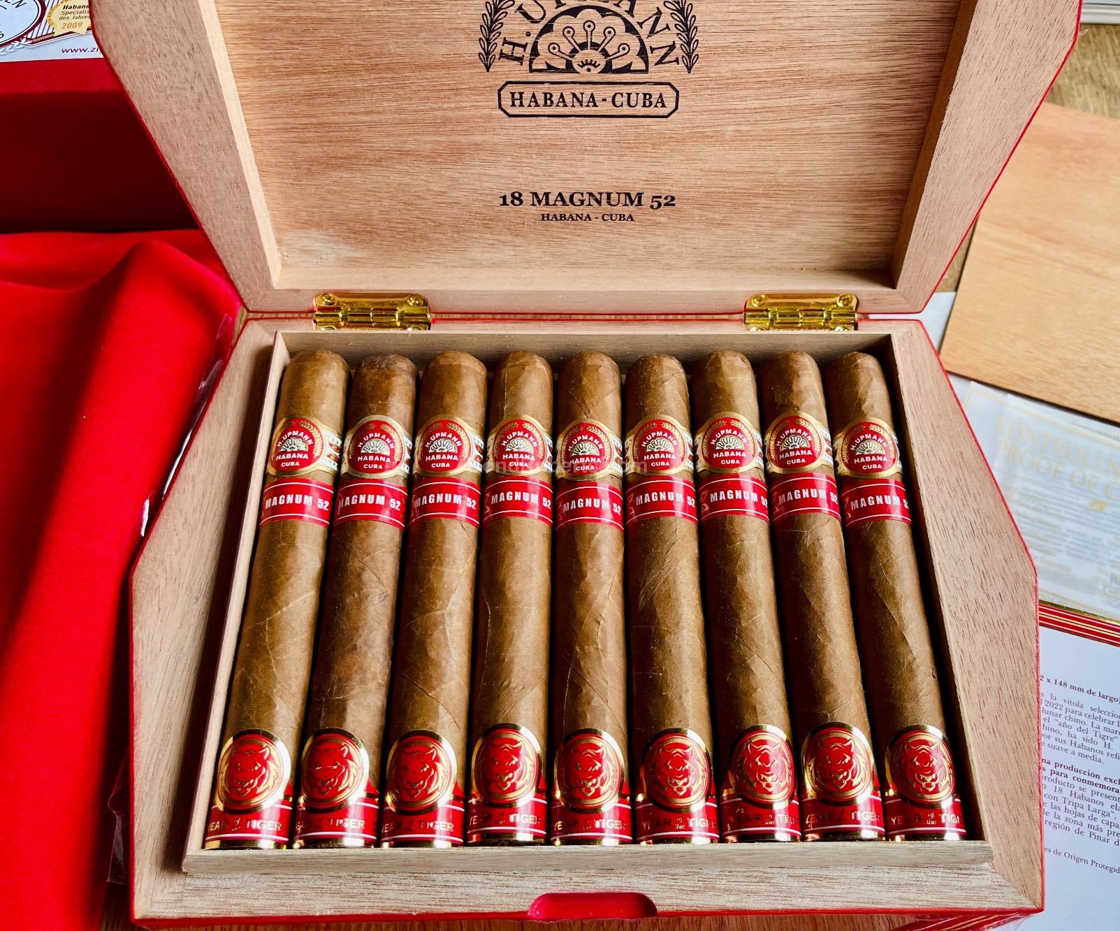 H. Upmann Magnum 52 Year of the tiger 2022 Luxury boîte nature box of ...