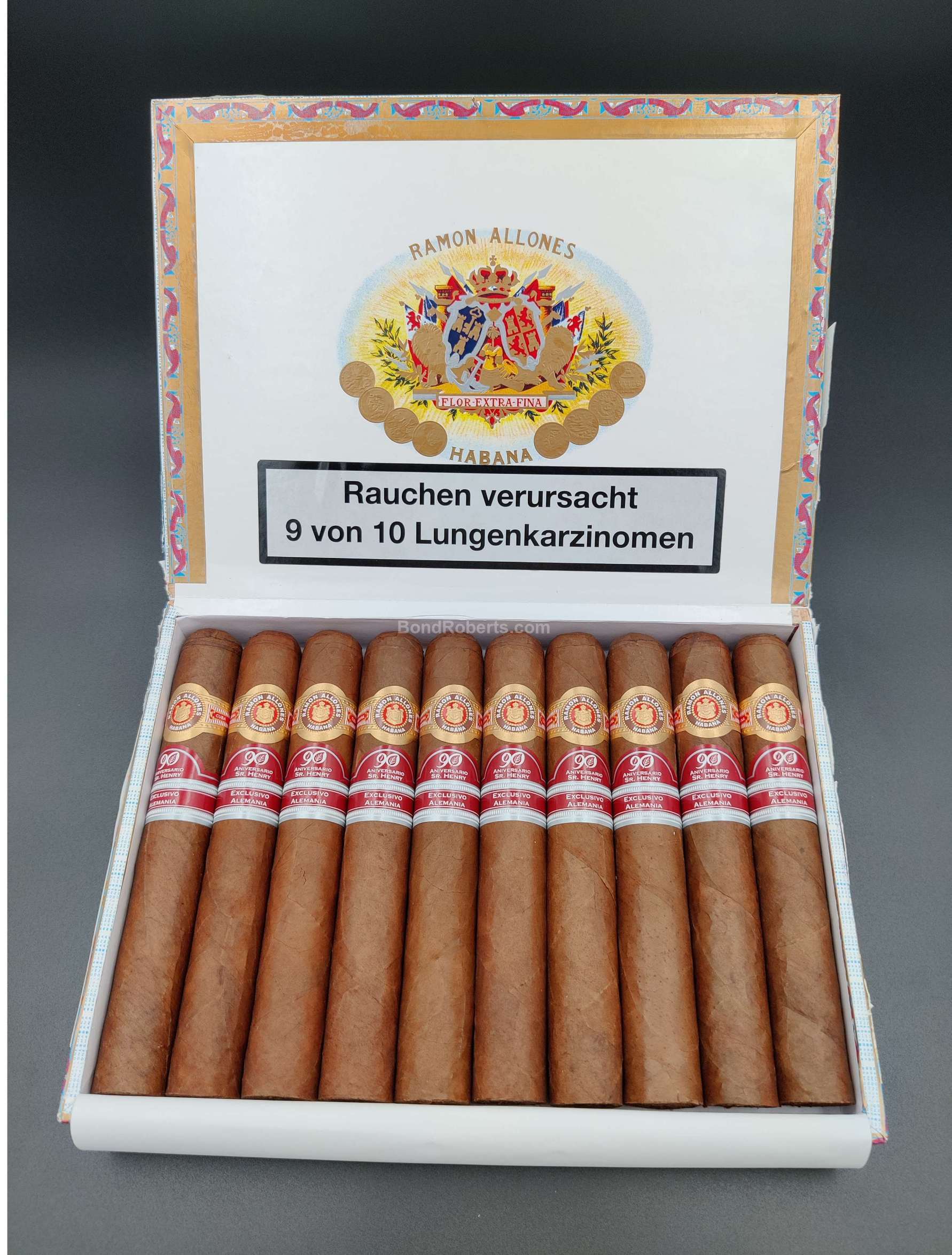 Ramón Allones Sr. Henry Edición Regional Alemania 2021 Dress Box of 10 ...