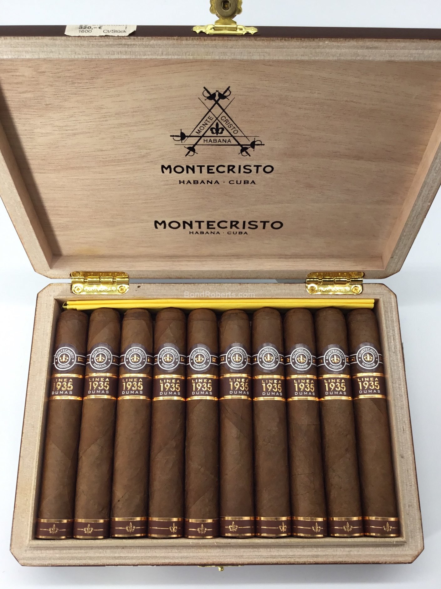 Montecristo Dumas 2018 Brown lacquered bevel edged boîte nature box of ...