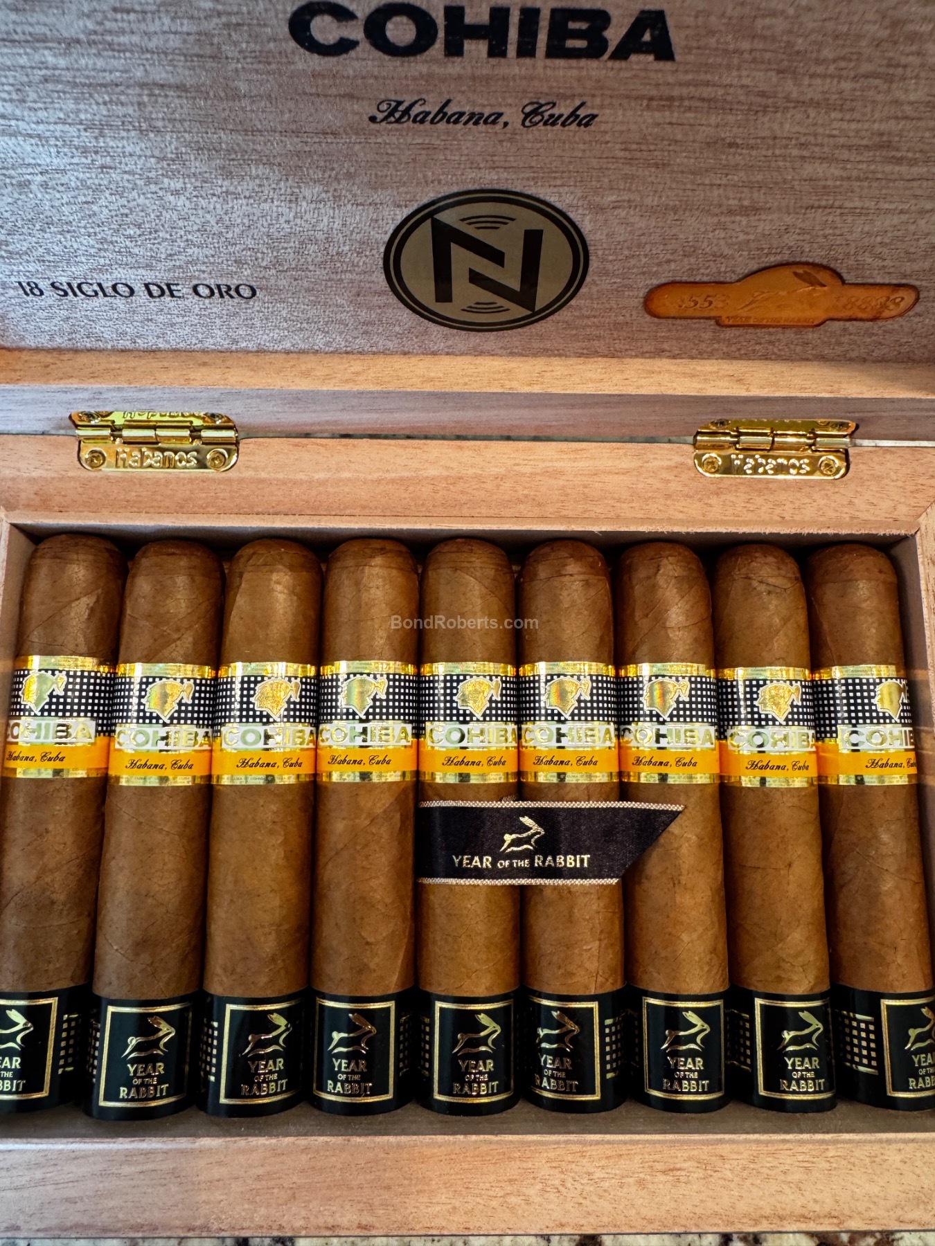 Cohiba Siglo de Oro Year of the Rabbit 2023 Numbered luxury boîte nature box of 18 cigars 41856