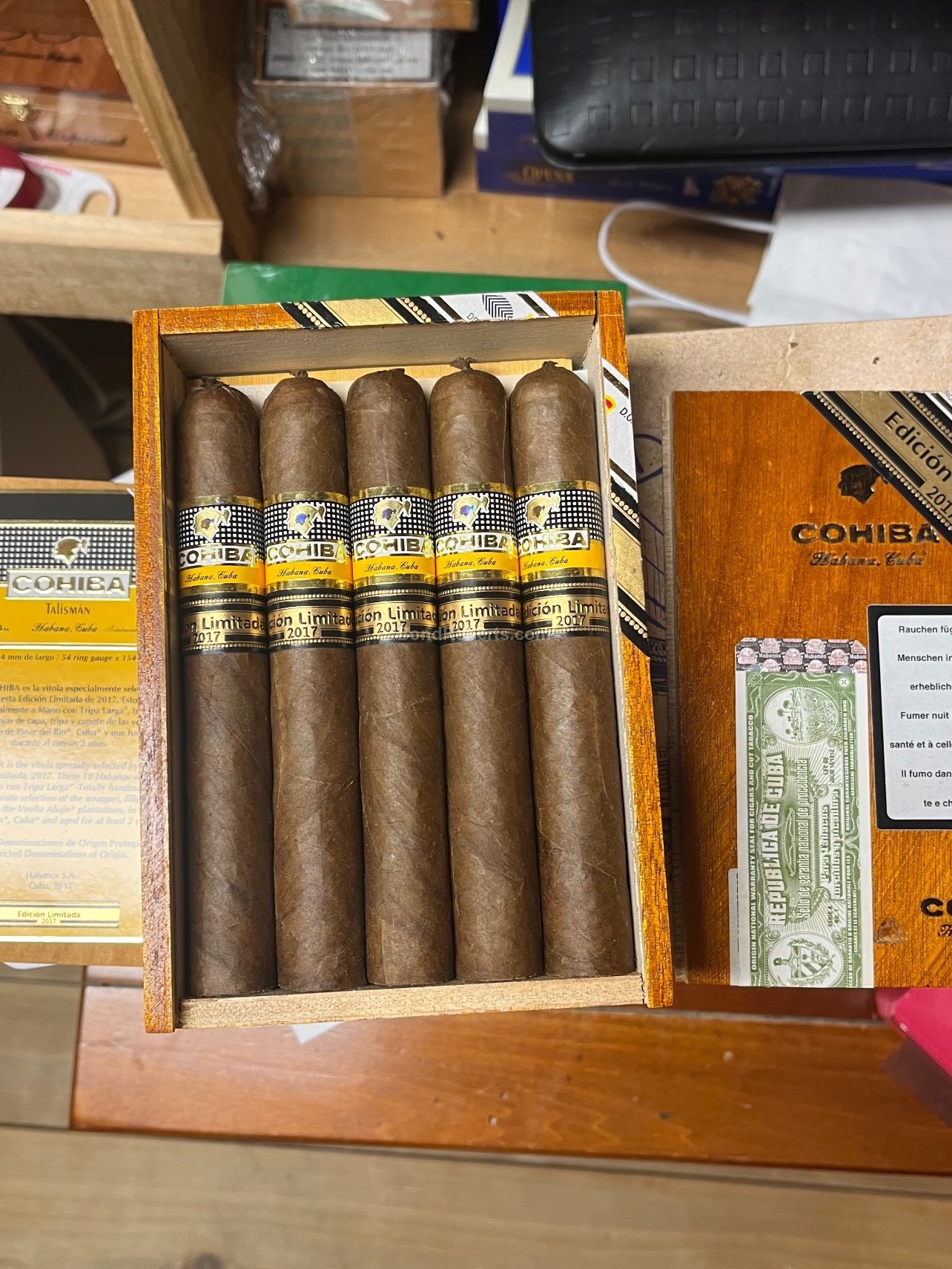 Cohiba Talismán Edición Limitada 2017 Varnished Slide Lid Box of 10 ...