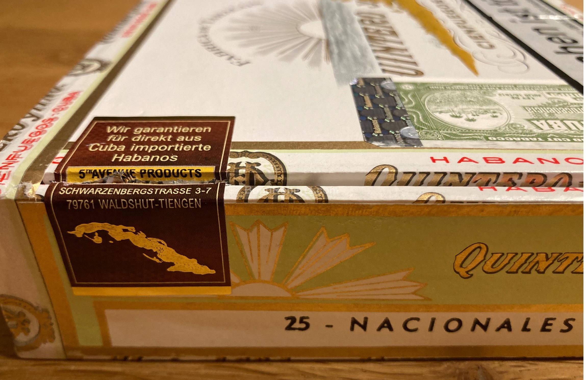 Quintero Nacionales 2017 Dress Box of 25 cigars 17073