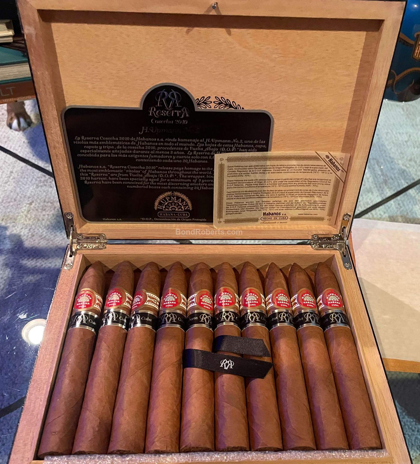 H. Upmann Upmann No.2 Reserva Cosecha 2014 Black lacquered Boîte Nature ...