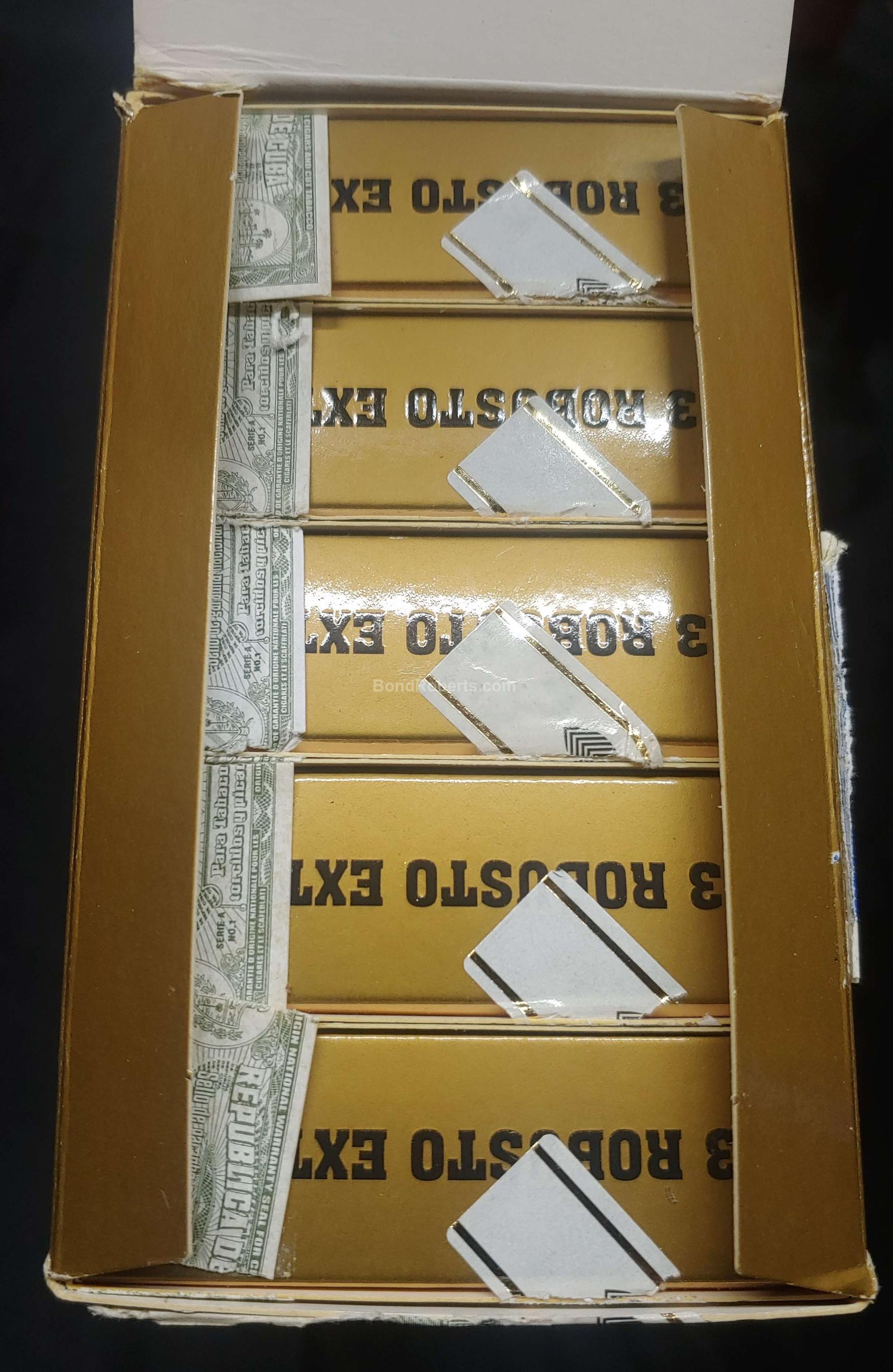 Trinidad Robustos Extra 2007 5 x Cardboard Pack of 3 cigars 21162