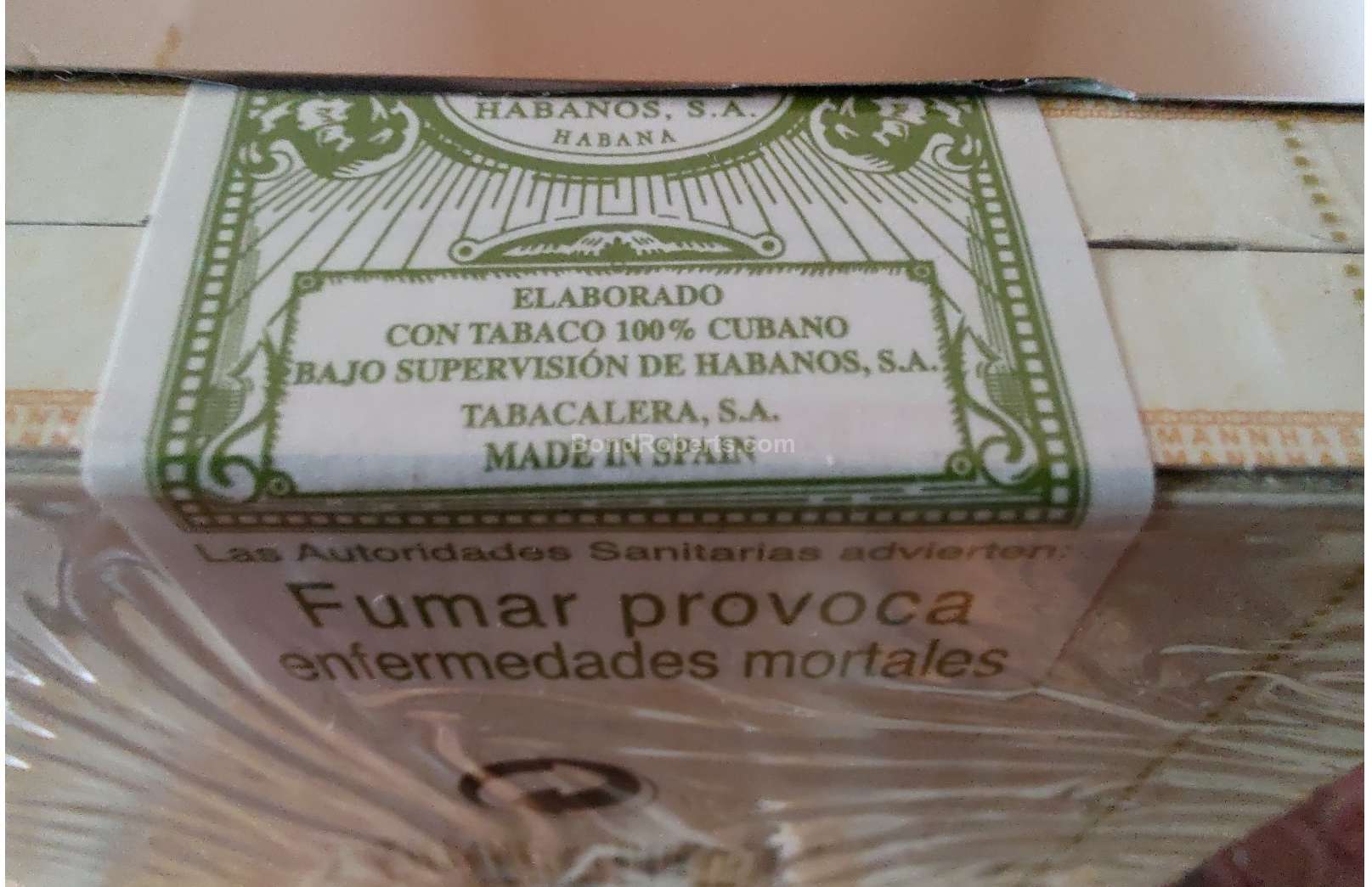 H. Upmann Cigarritos España Cardboard box of 100 cigars in 20-packs 20185