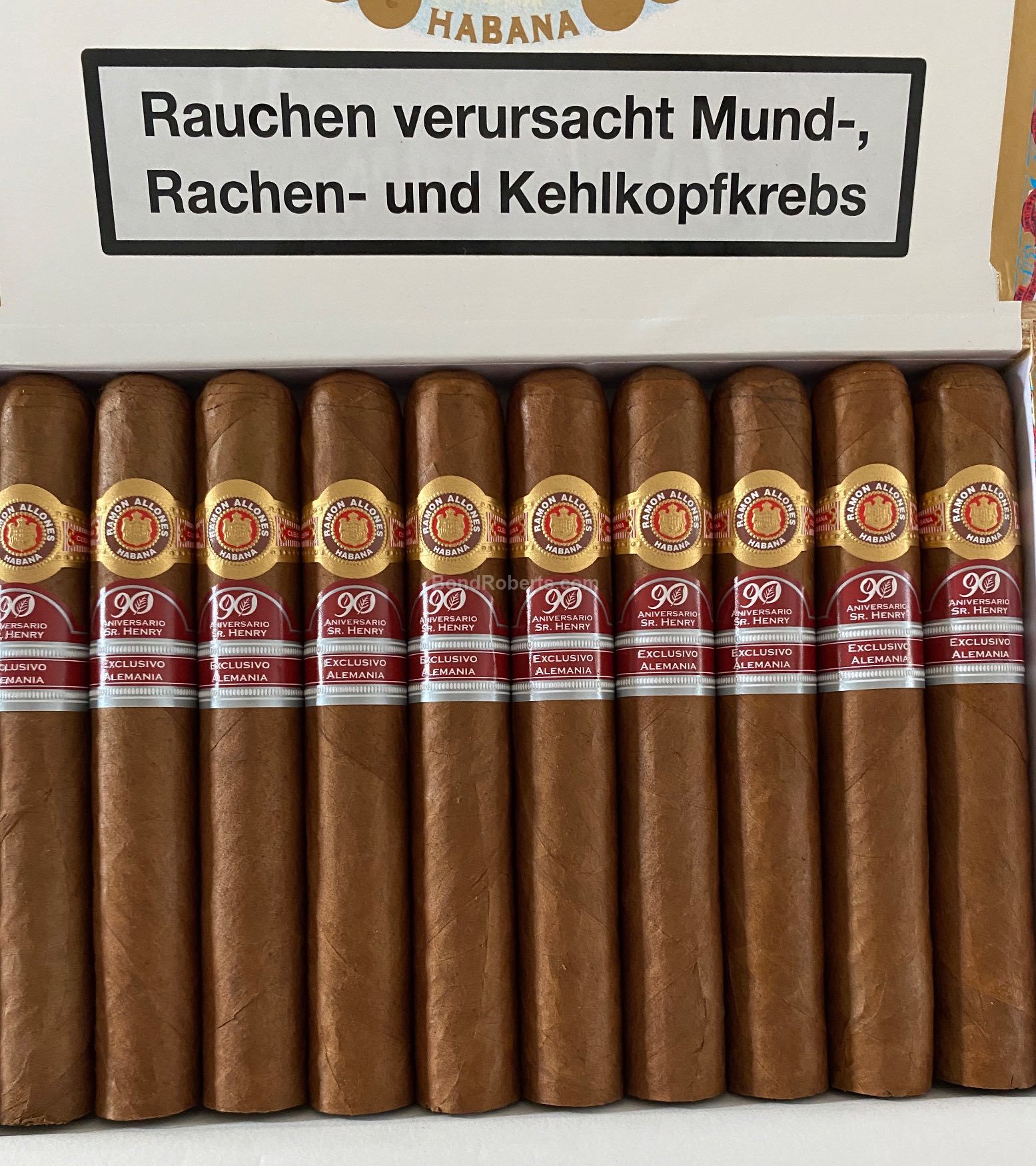 Ramón Allones Sr. Henry Edición Regional Alemania 2021 Dress Box of 10 ...