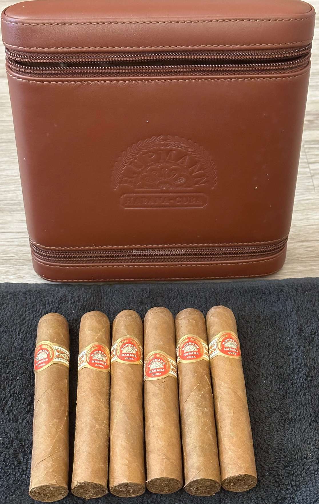 H. Upmann Robustos Travel Humidor 2007 Leather-bound Travel Humidor of ...