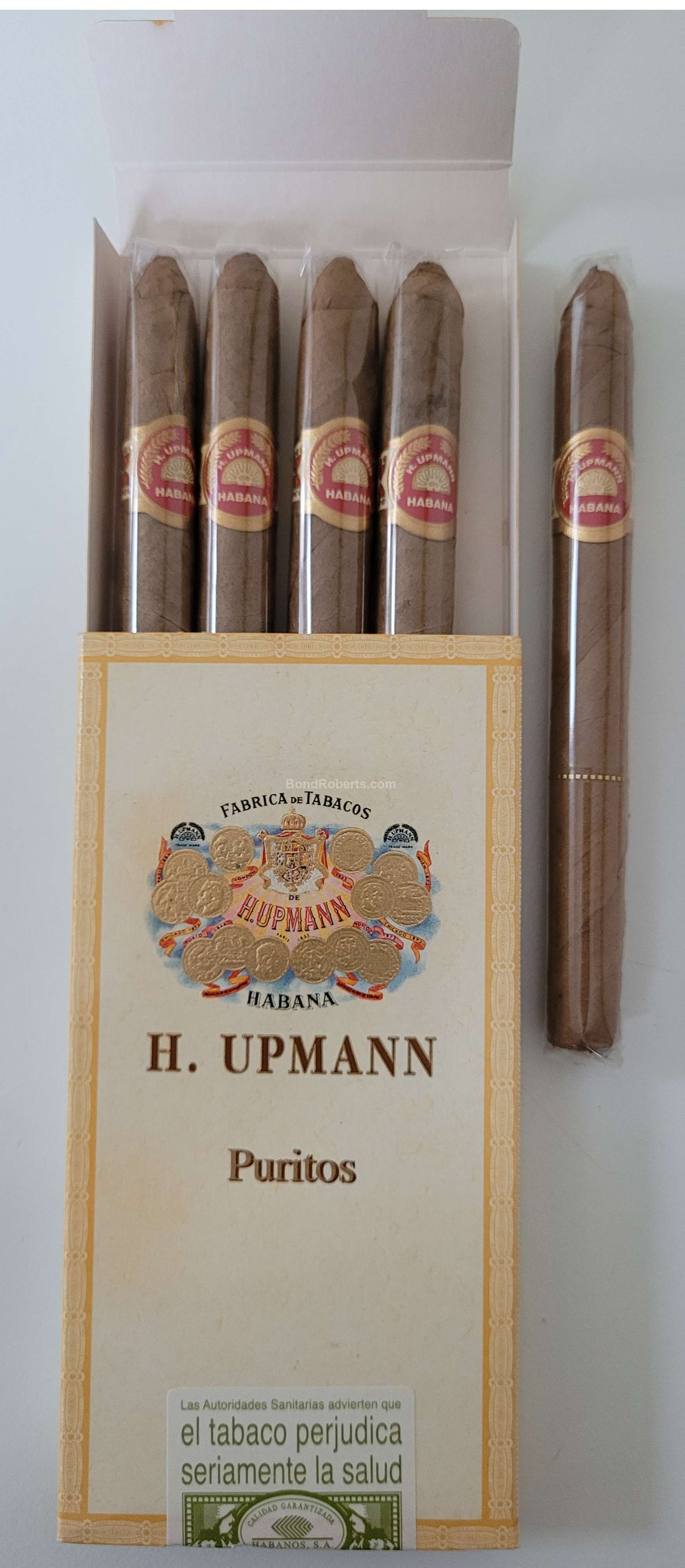 H. Upmann Puritos España Cardboard box of 50 cigars in 5-packs 20394
