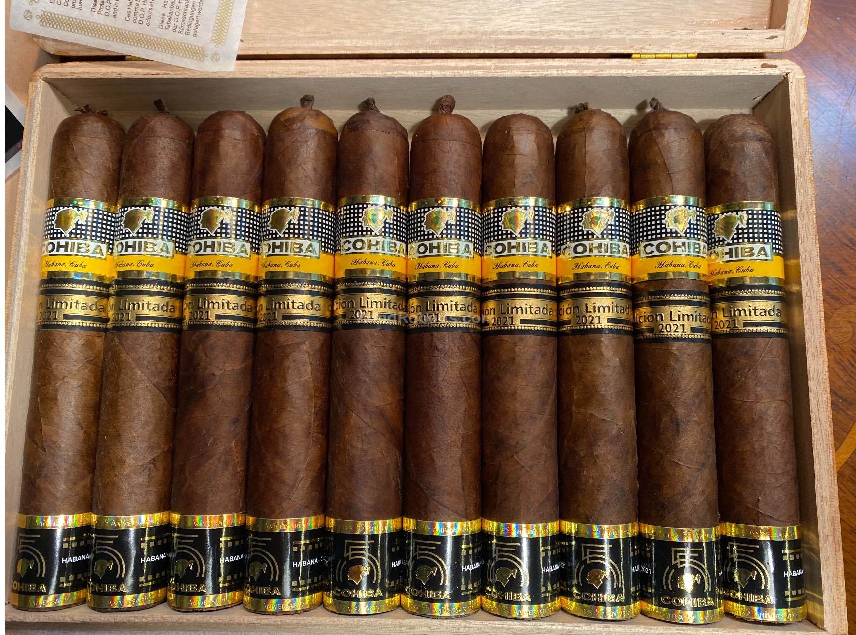 Cohiba 50 Aniversario 50 Aniversario Humidor Humidor of 50 cigars 16343