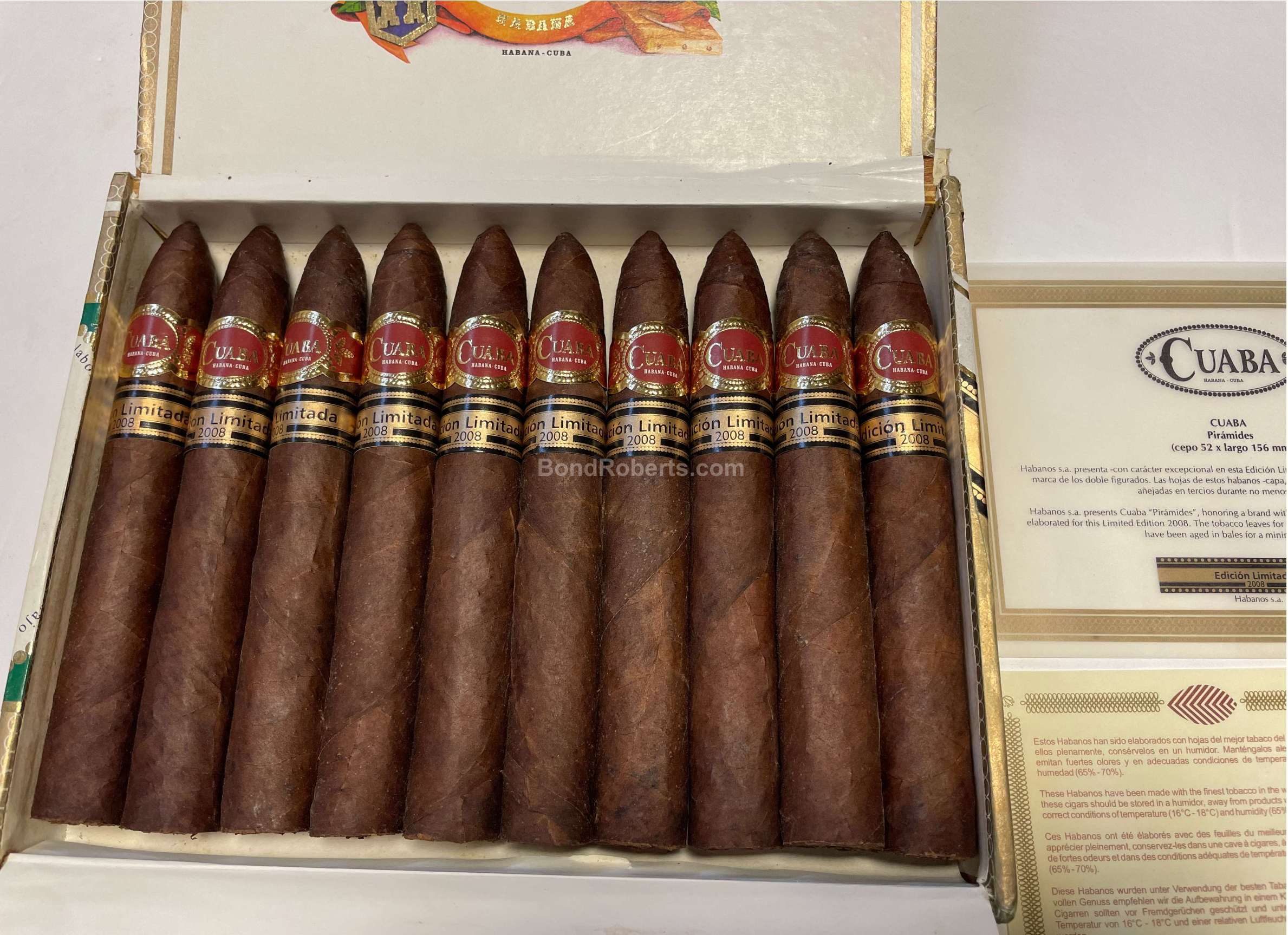Cuaba Piramides Edición Limitada 2008 Dress Box of 10 cigars 16769