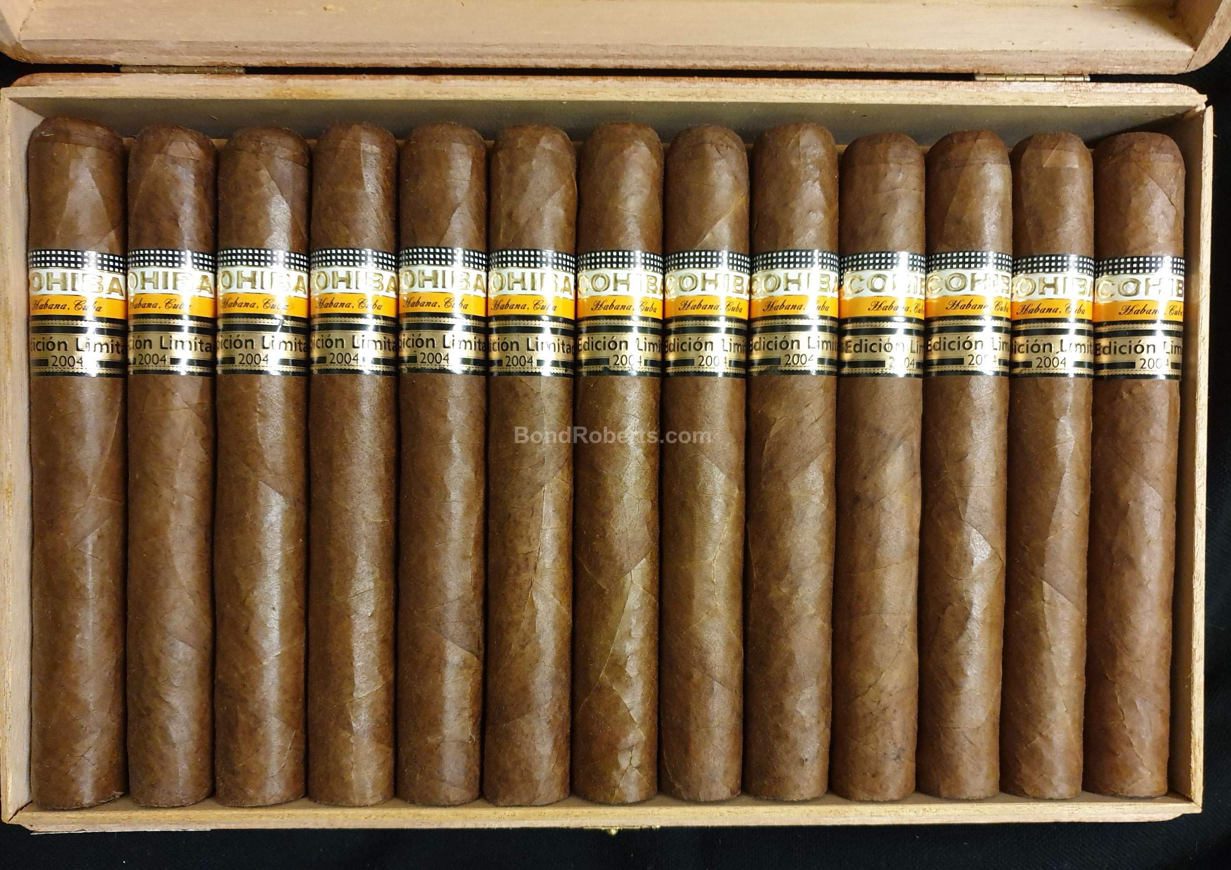 Cohiba Sublimes Edición Limitada 2004 Varnished Boîte Nature Box of 25 ...