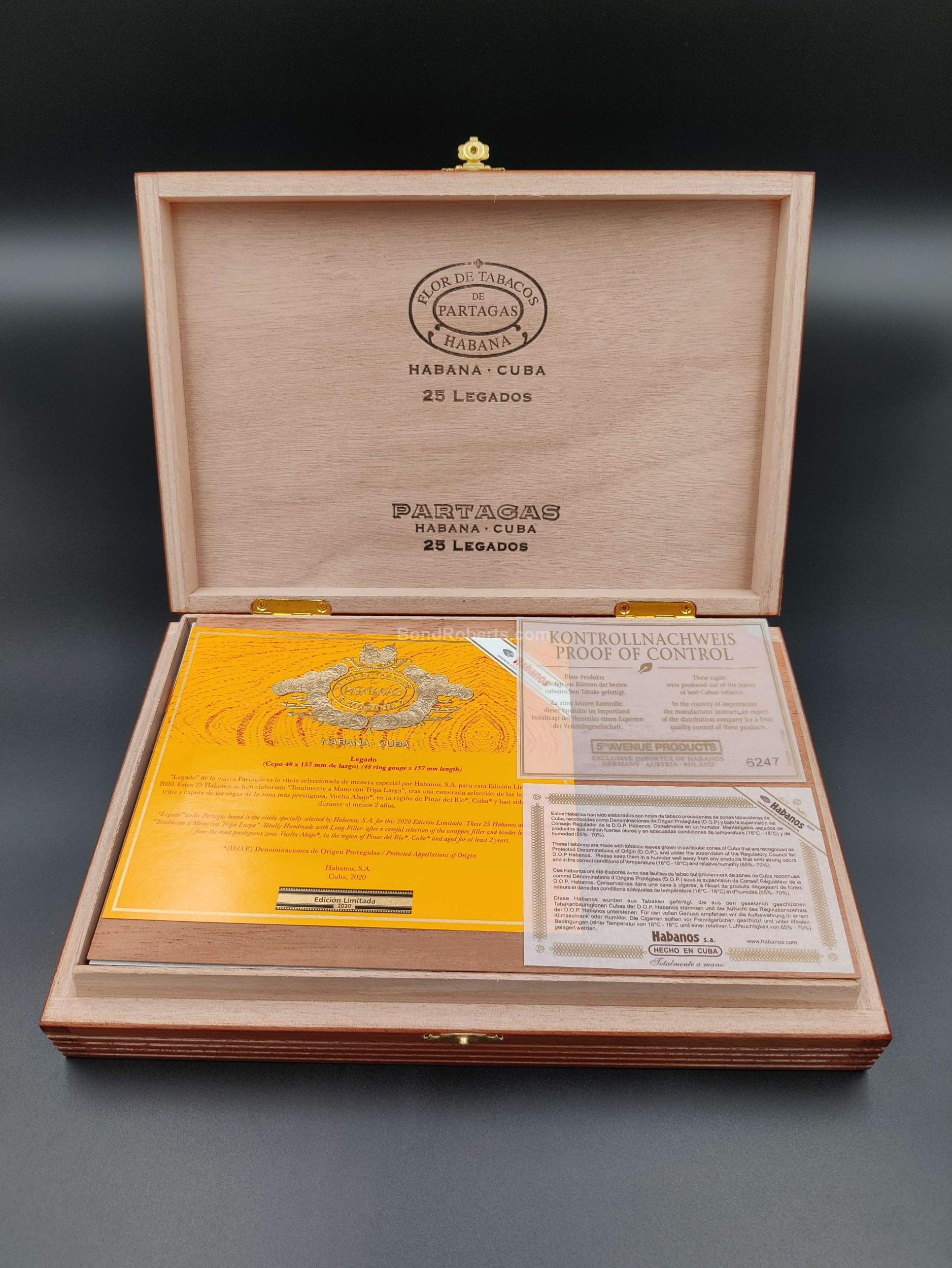 Partagás Legado Edición Limitada 2022 Luxury box of 25 cigars 14622