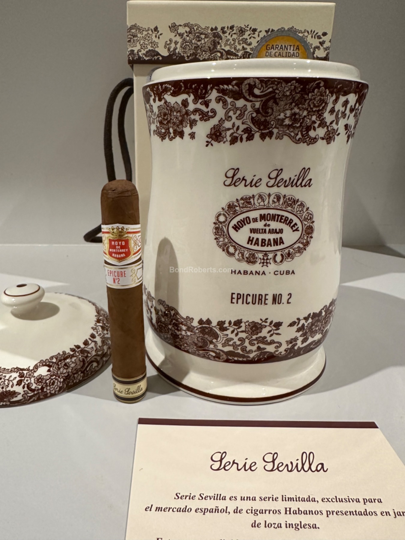 Hoyo de Monterrey Epicure No.2 Serie Sevilla Jar 2024 Ceramic Jar of 19 ...
