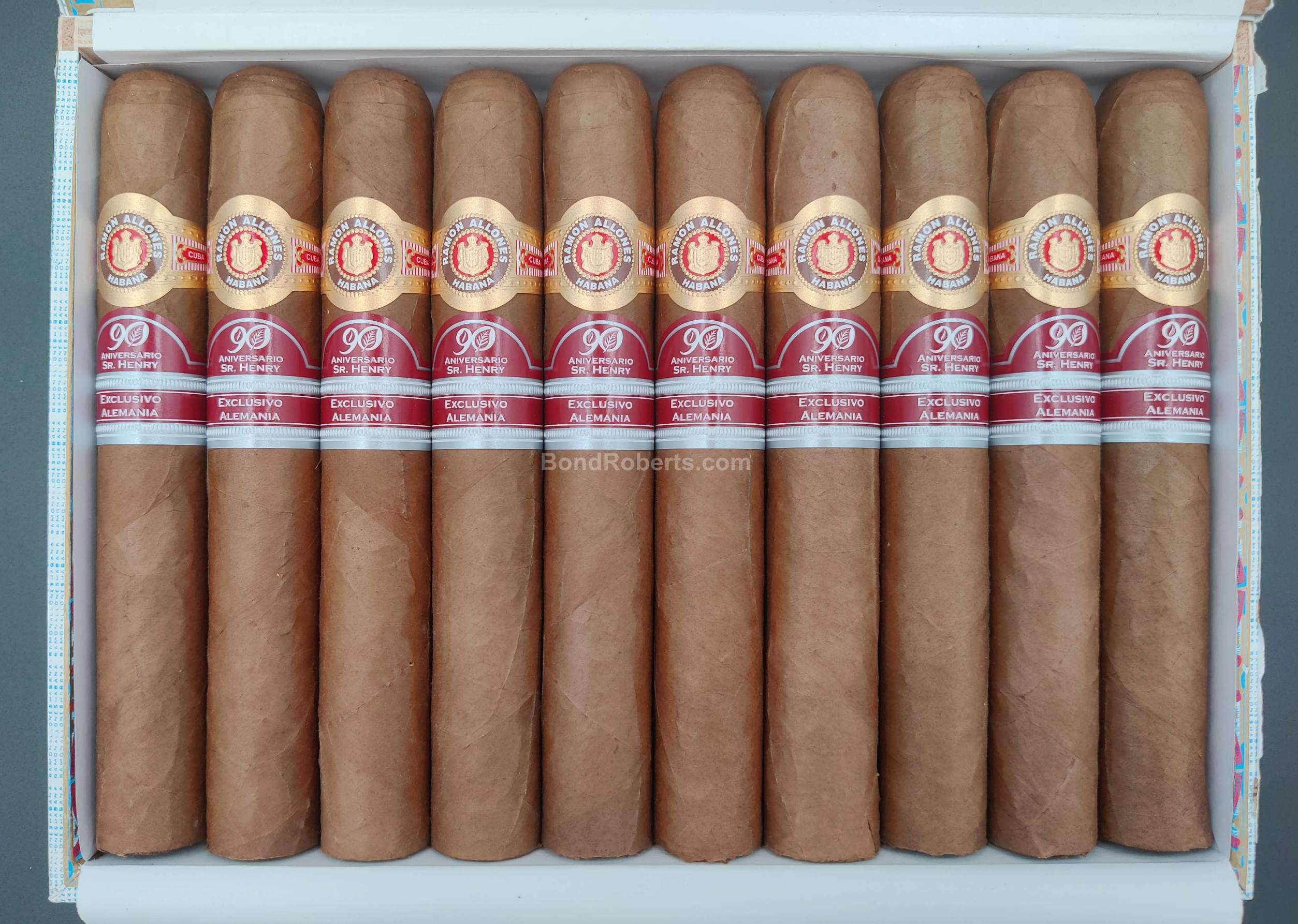 Ramón Allones Sr. Henry Edición Regional Alemania 2022 Dress Box of 10 ...