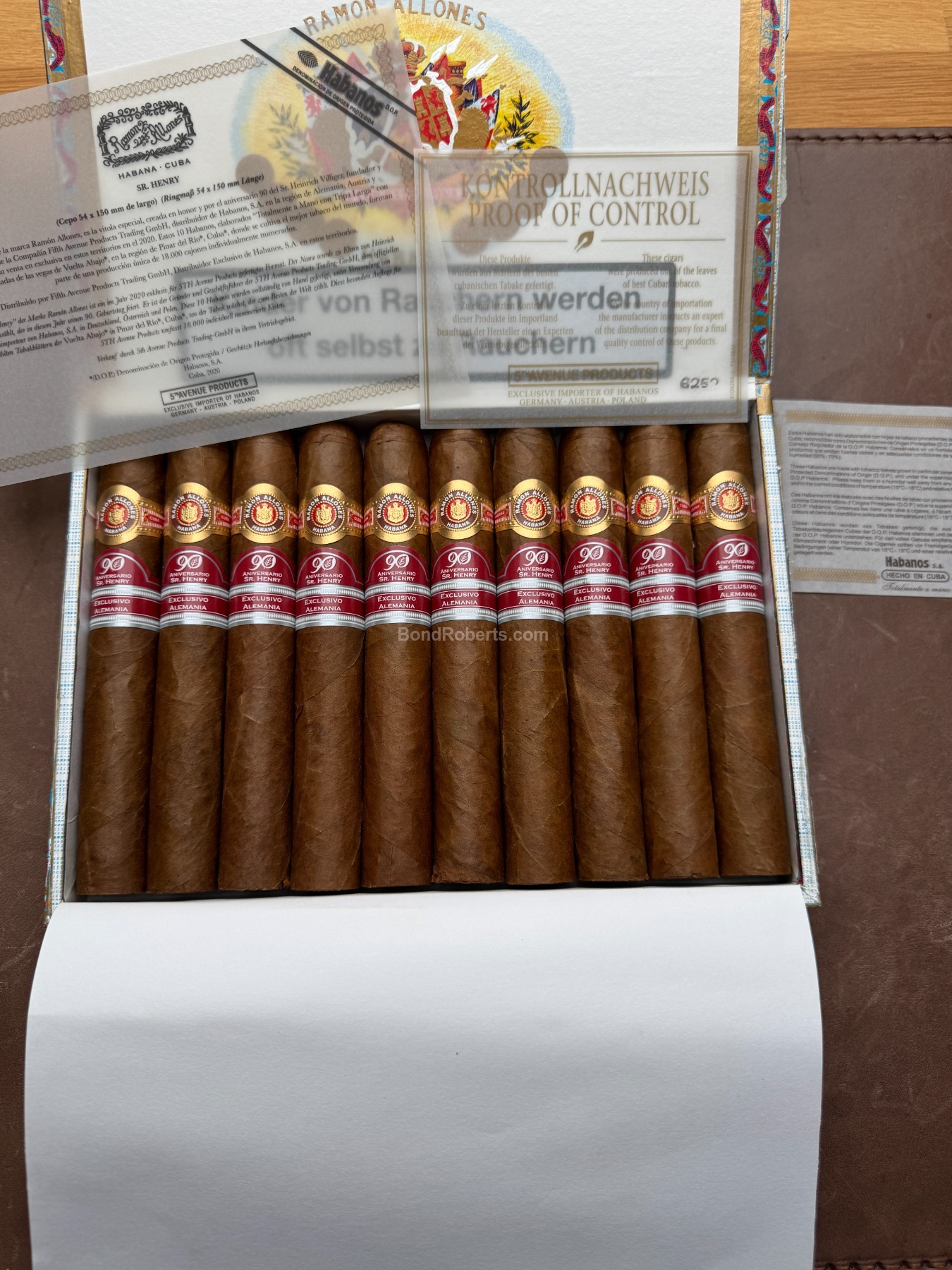 Ramón Allones Sr. Henry Edición Regional Alemania 2024 Numbered Dress ...