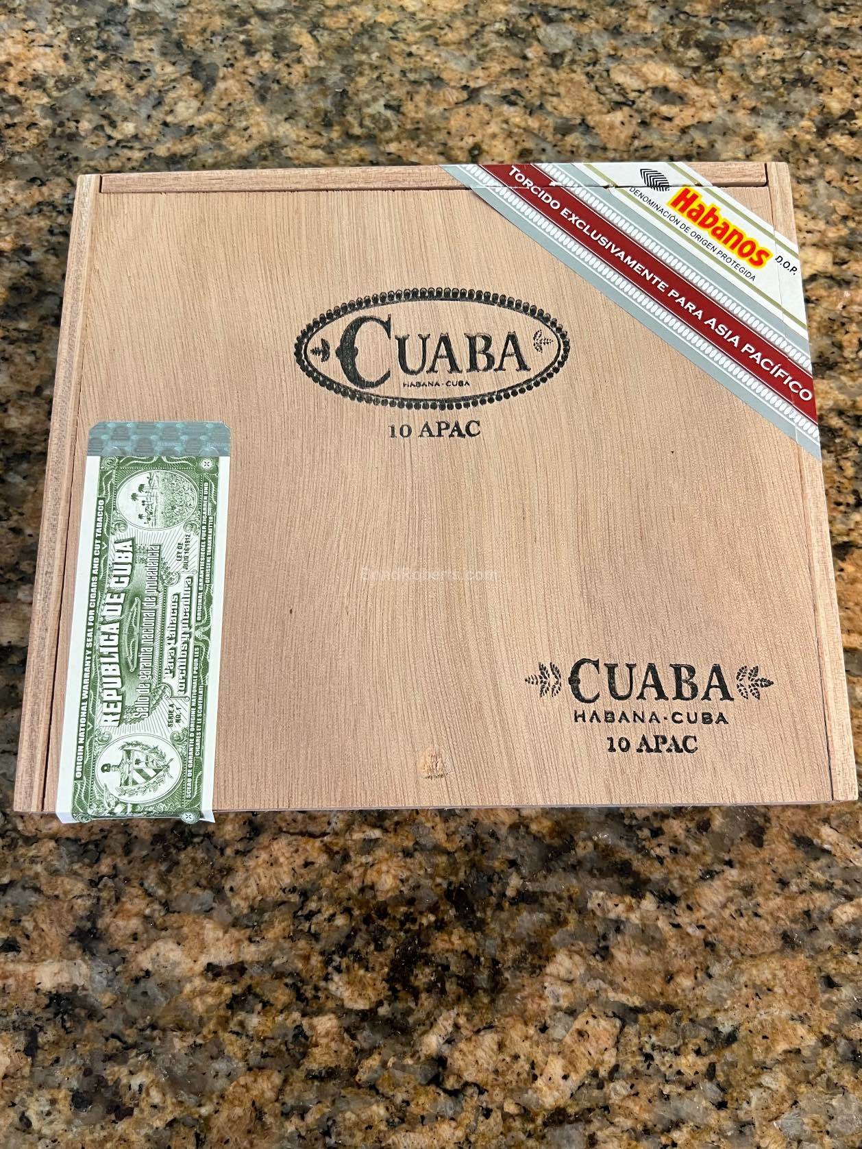 Cuaba APAC Edición Regional Asia Pacifico 2022 Numbered slide lid box ...