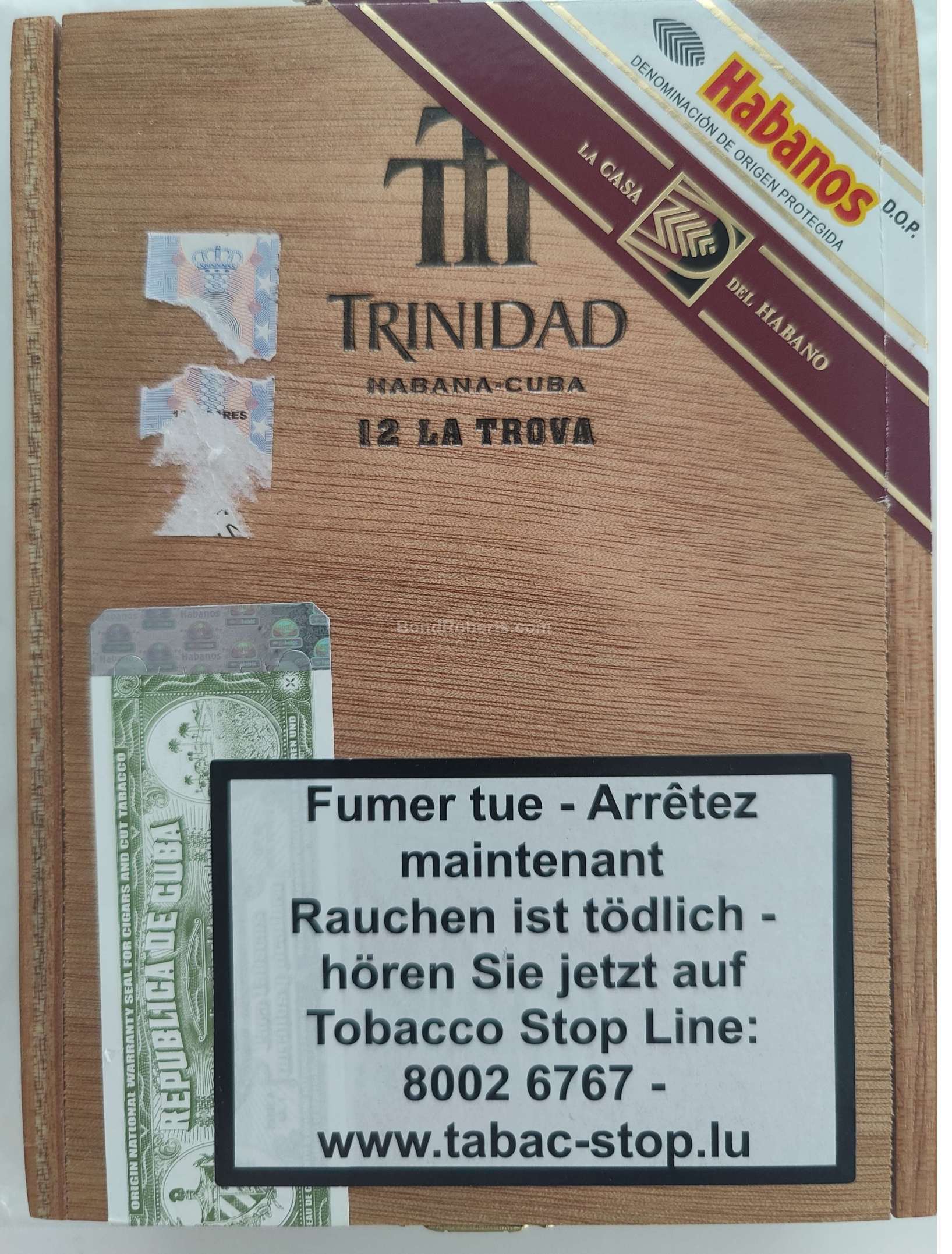Trinidad La Trova LCDH Exclusivo 2017 Semi boîte nature box of 12 ...
