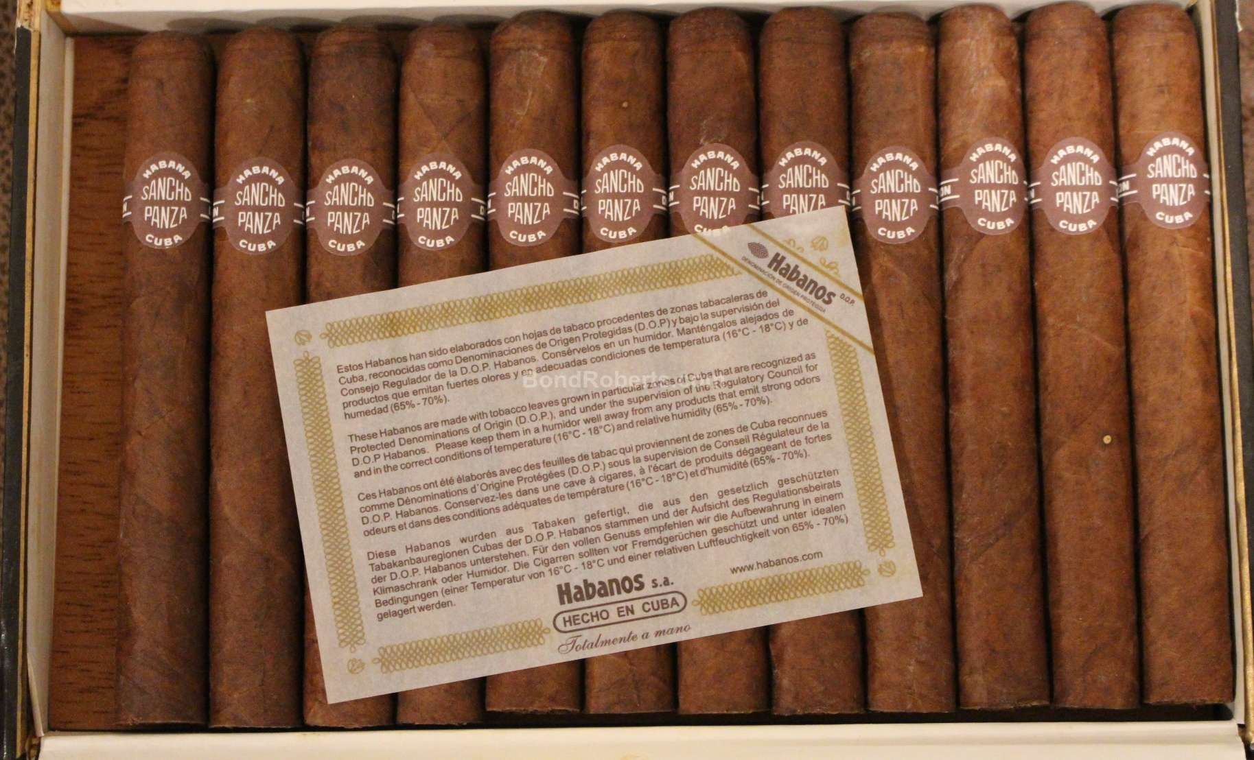 Sancho Panza Non Plus 2016 Dress Box of 25 cigars 10134