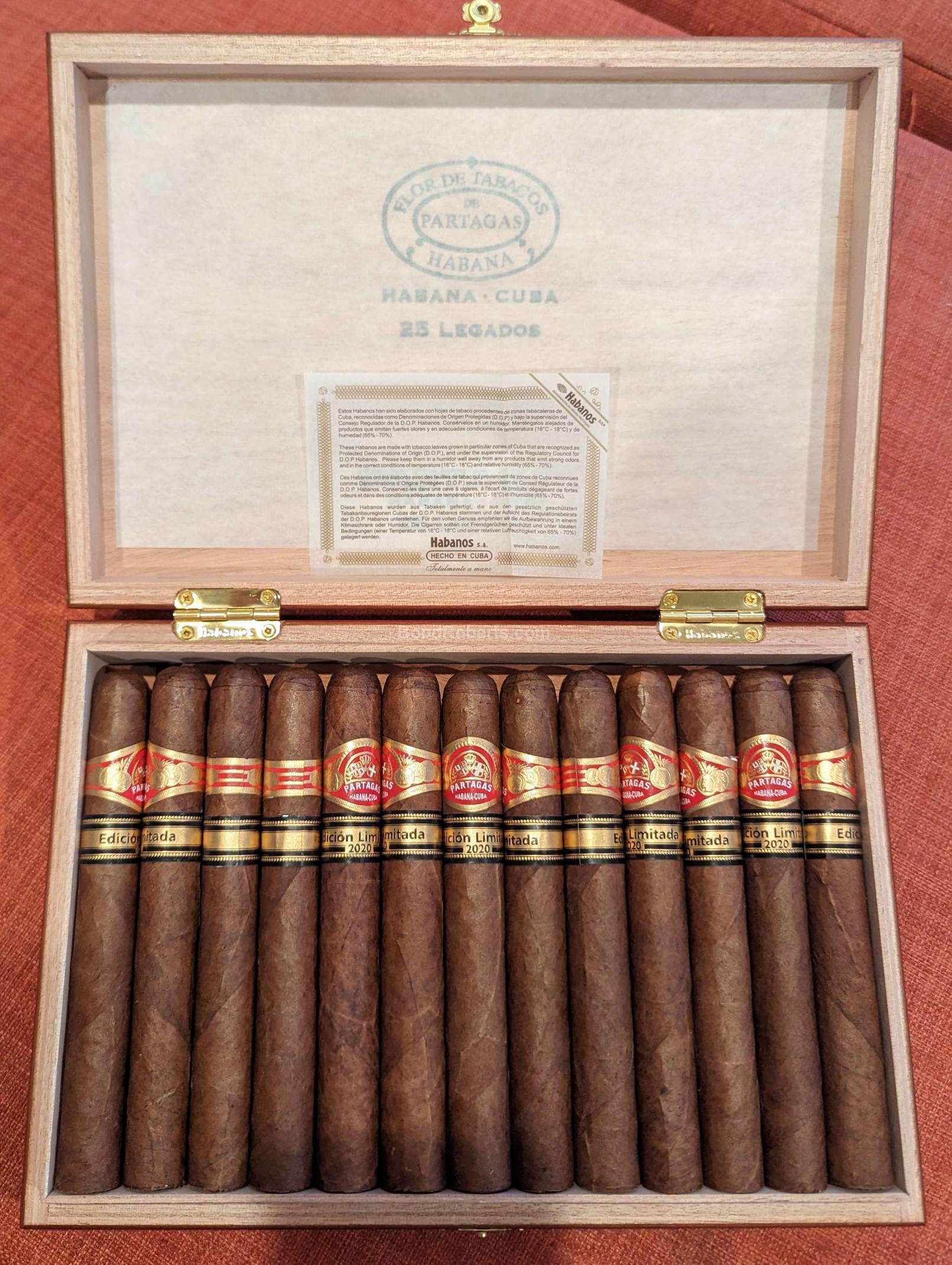 Partagás Legado Edición Limitada 2020 Luxury box of 25 cigars 21849
