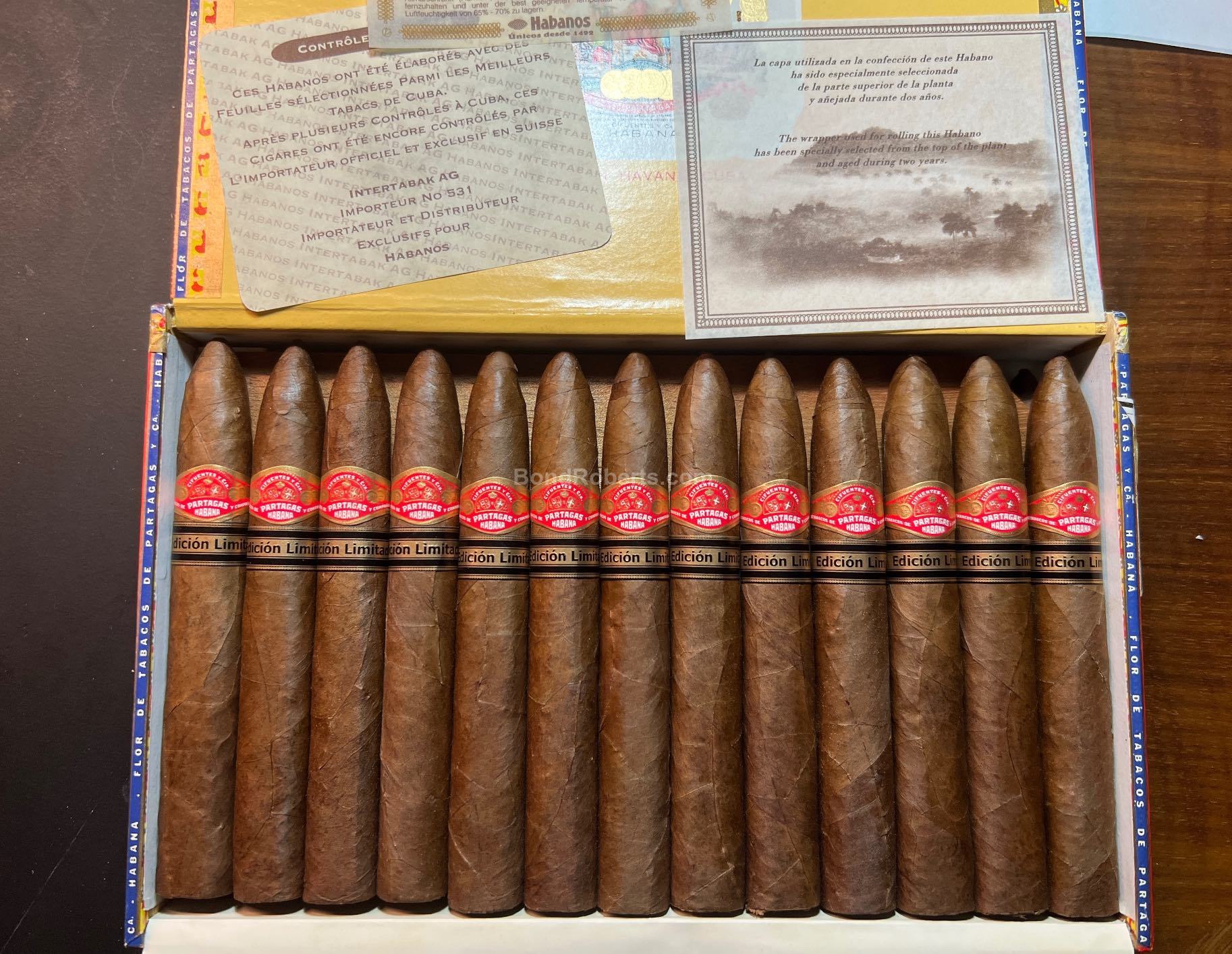 Partagás Pirámides Edición Limitada 2000 Dress Box of 25 cigars 15053