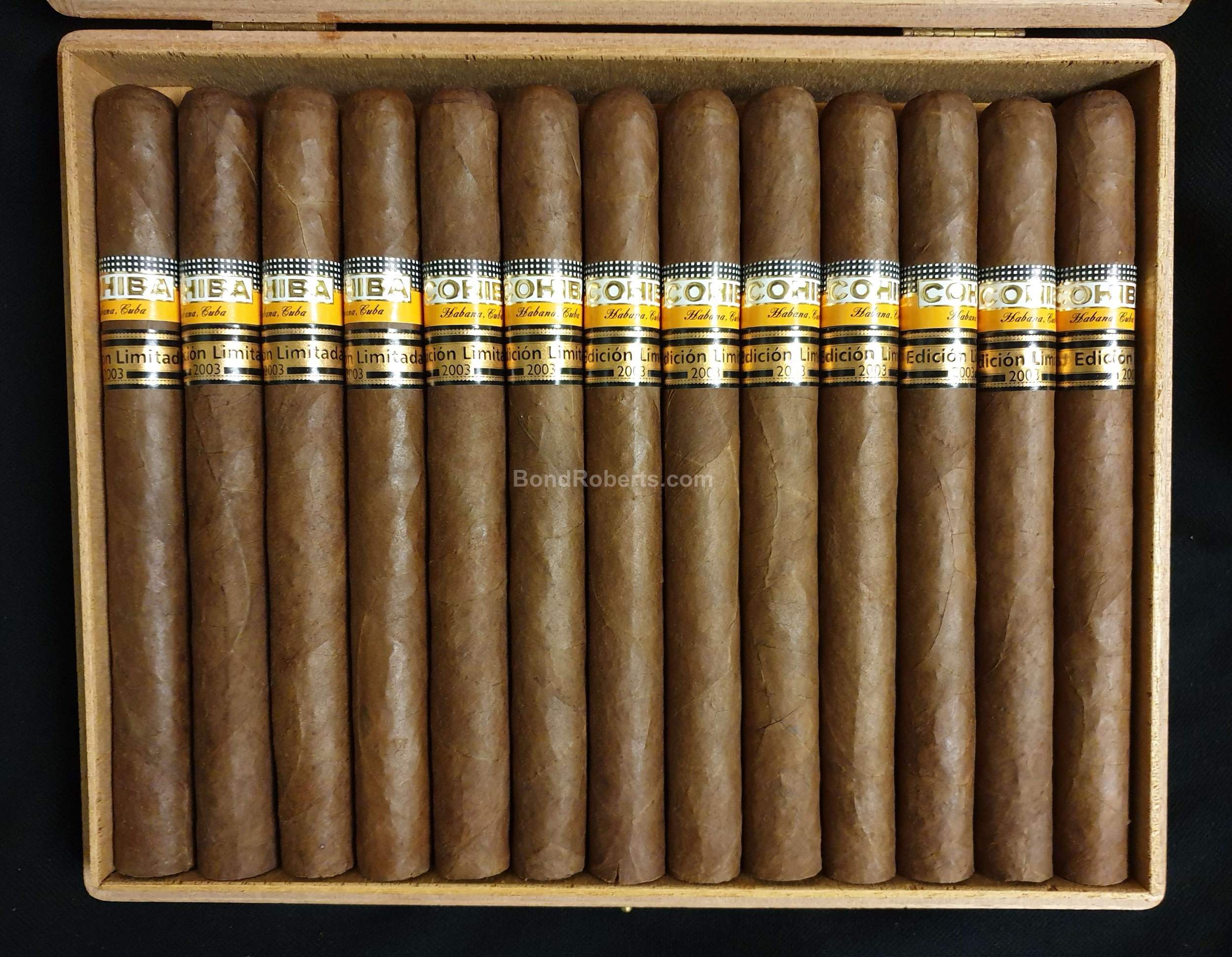 Cohiba Double Coronas Edición Limitada 2003 Varnished Boîte Nature Box ...