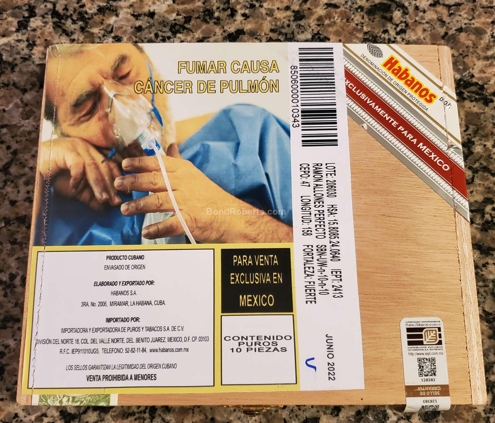 Ramón Allones Perfectos Edición Regional Mexico 2022 Semi boîte nature ...