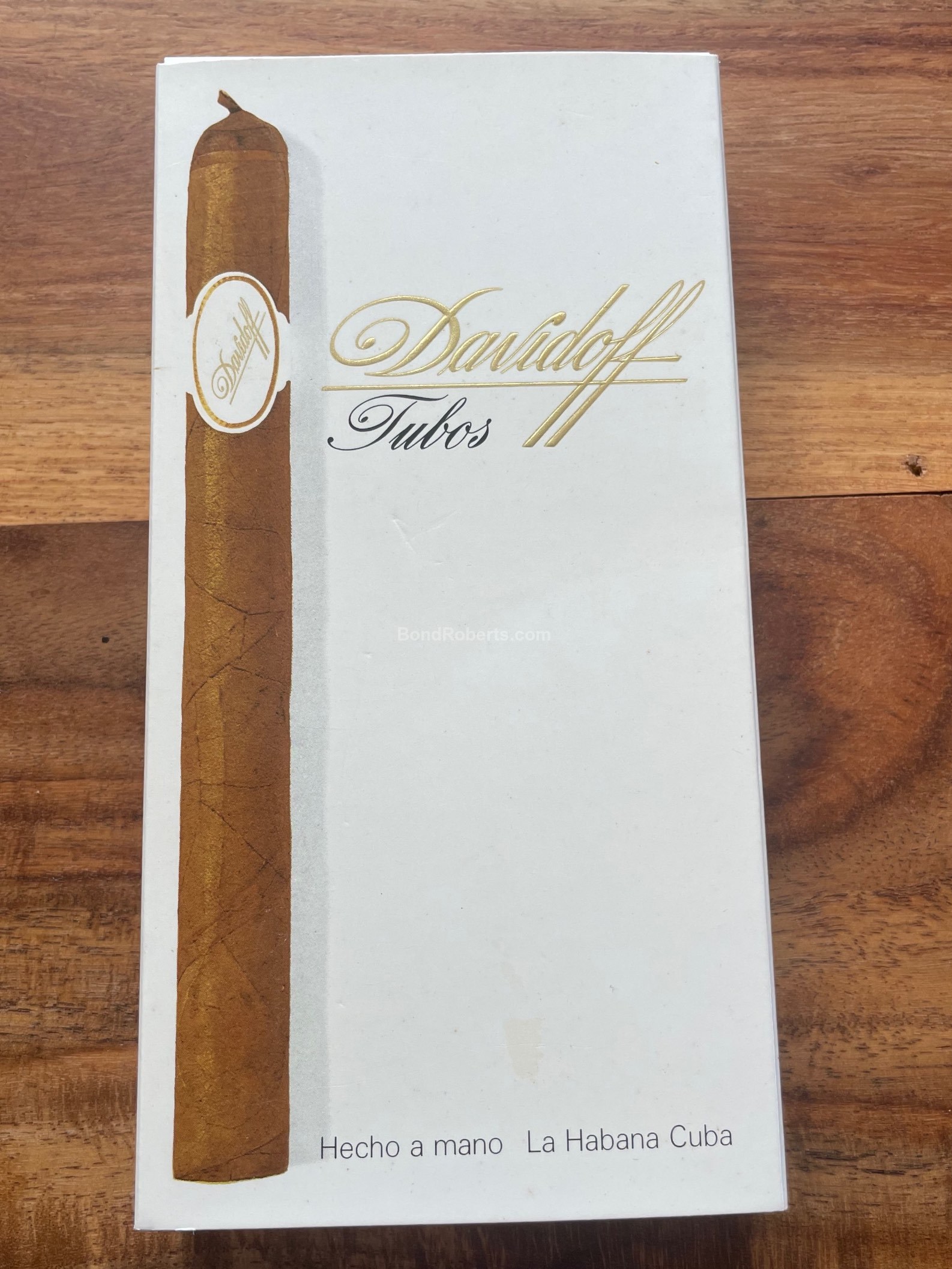 Davidoff Tubos Cardboard Box of 4 cigars in tubes 10688