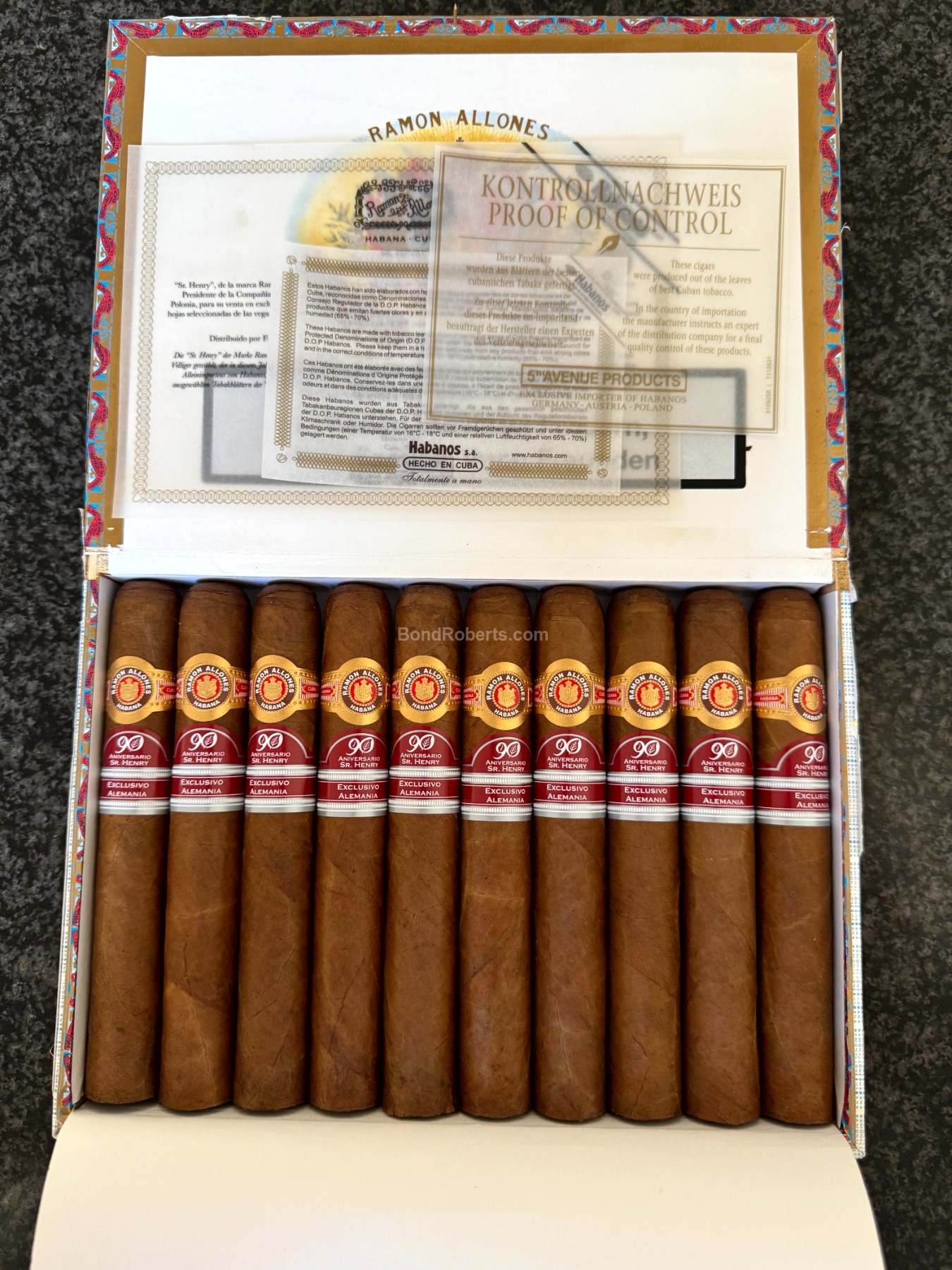 Ramón Allones Sr. Henry Edición Regional Alemania 2024 Numbered Dress ...