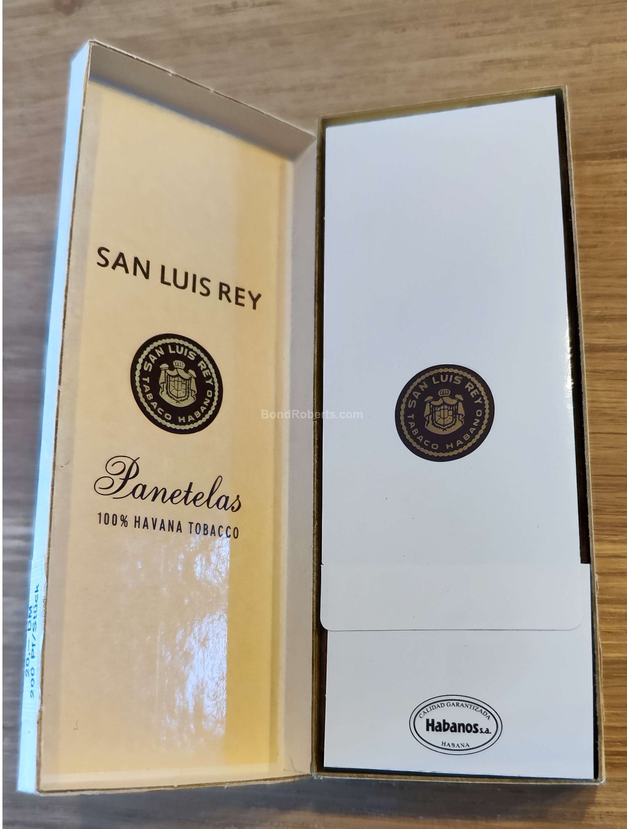 San Luis Rey Panetelas 1998 Cardboard box of 10 cigars 19136