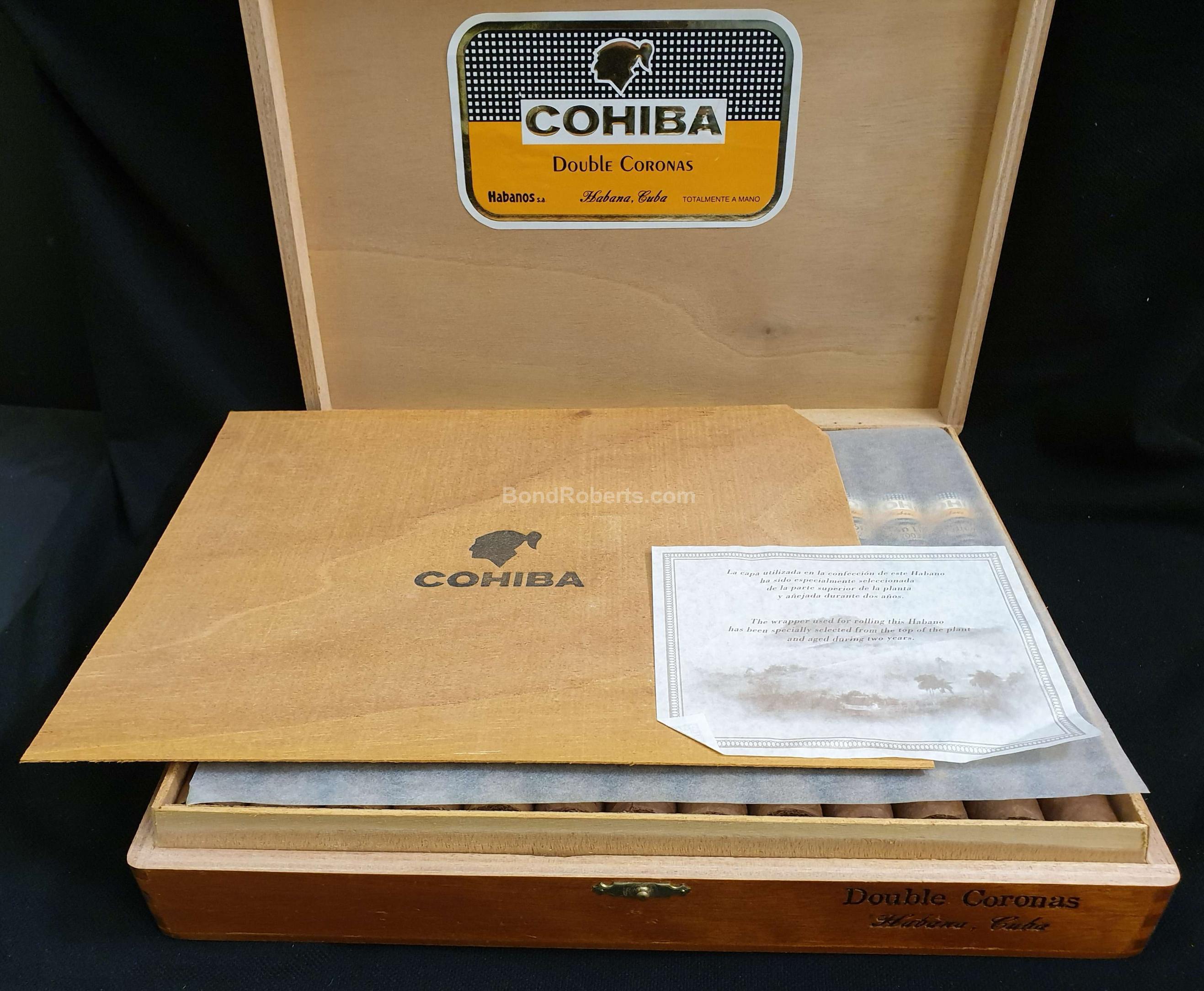 Cohiba Double Coronas Edición Limitada 2003 Varnished Boîte Nature Box ...