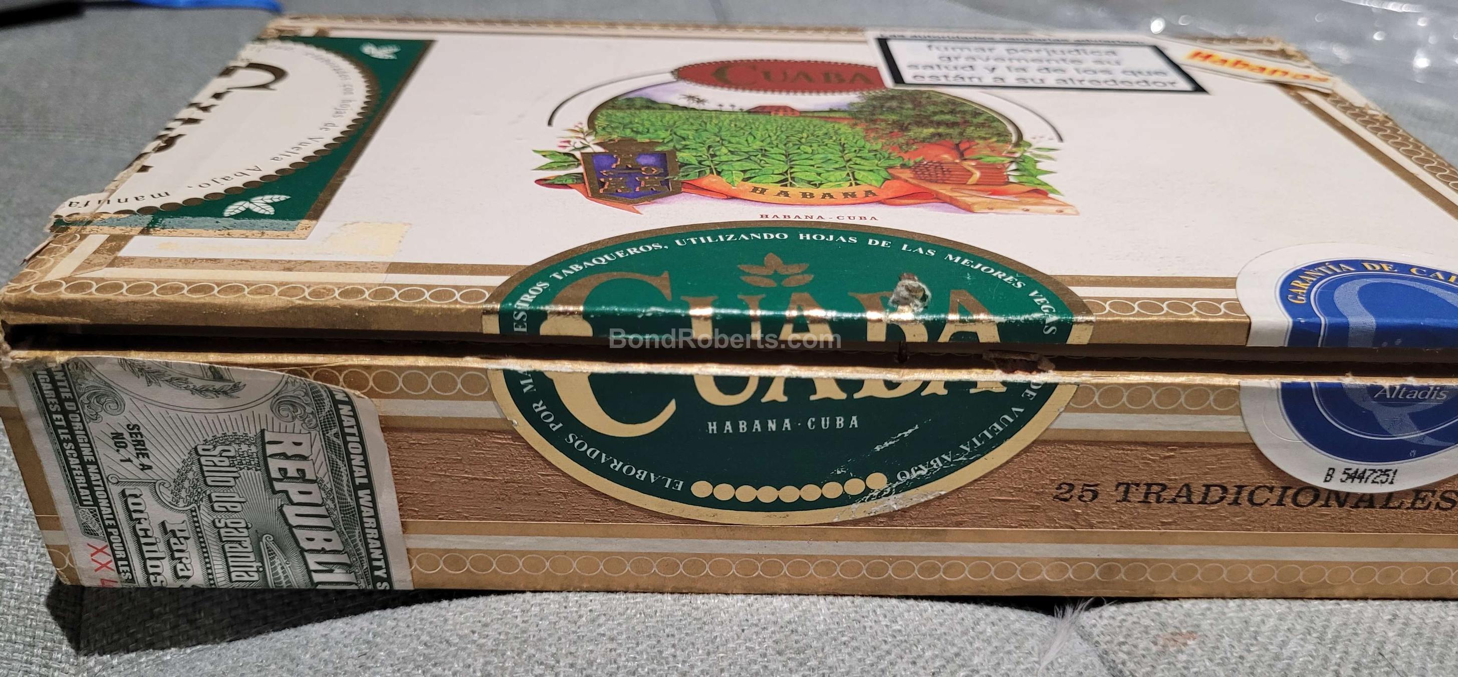 Cuaba Tradicionales 2002 Dress Box of 25 cigars 14499