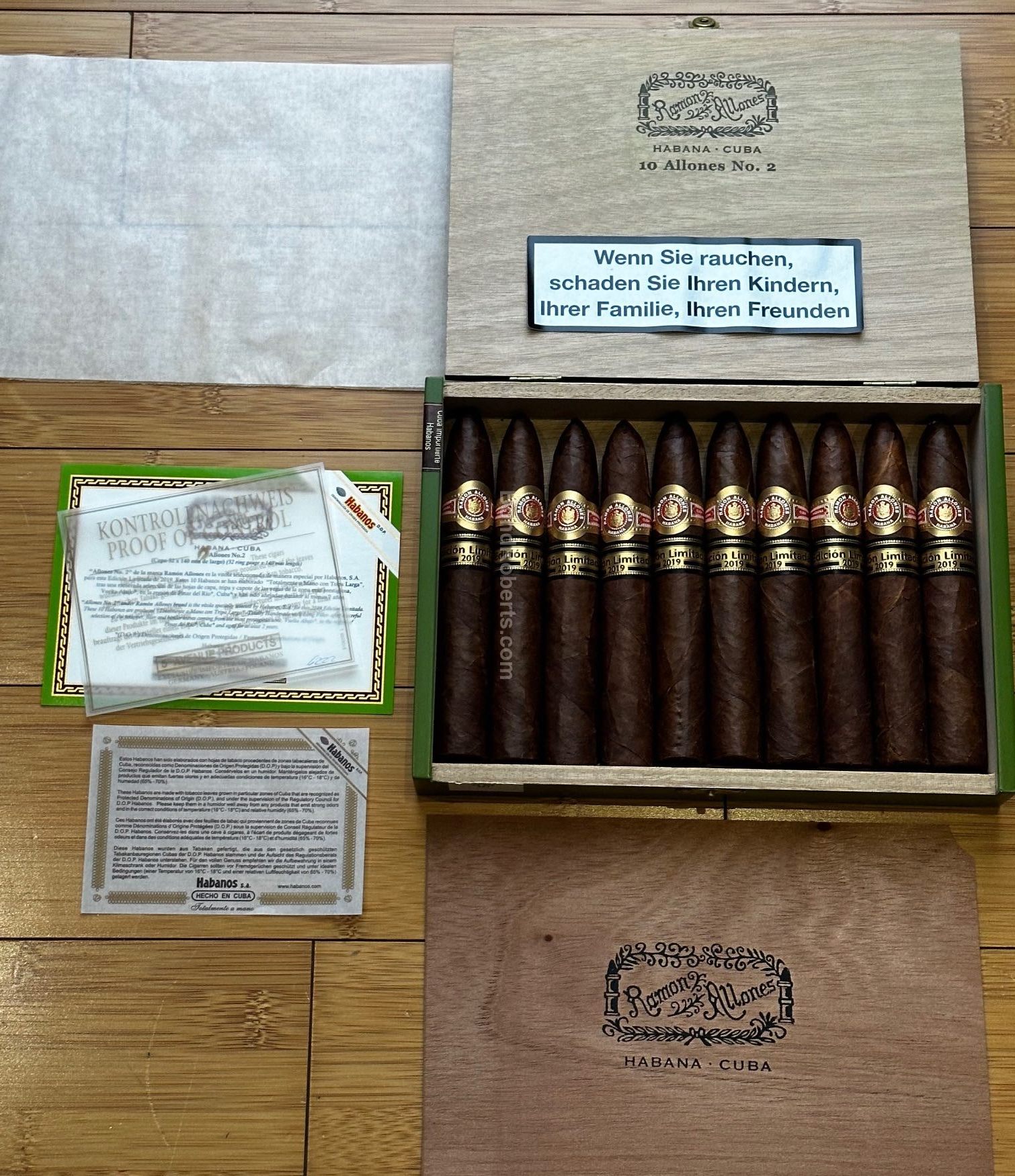 Ramón Allones Allones No. 2 Edición Limitada 2020 Luxury box of 10 ...