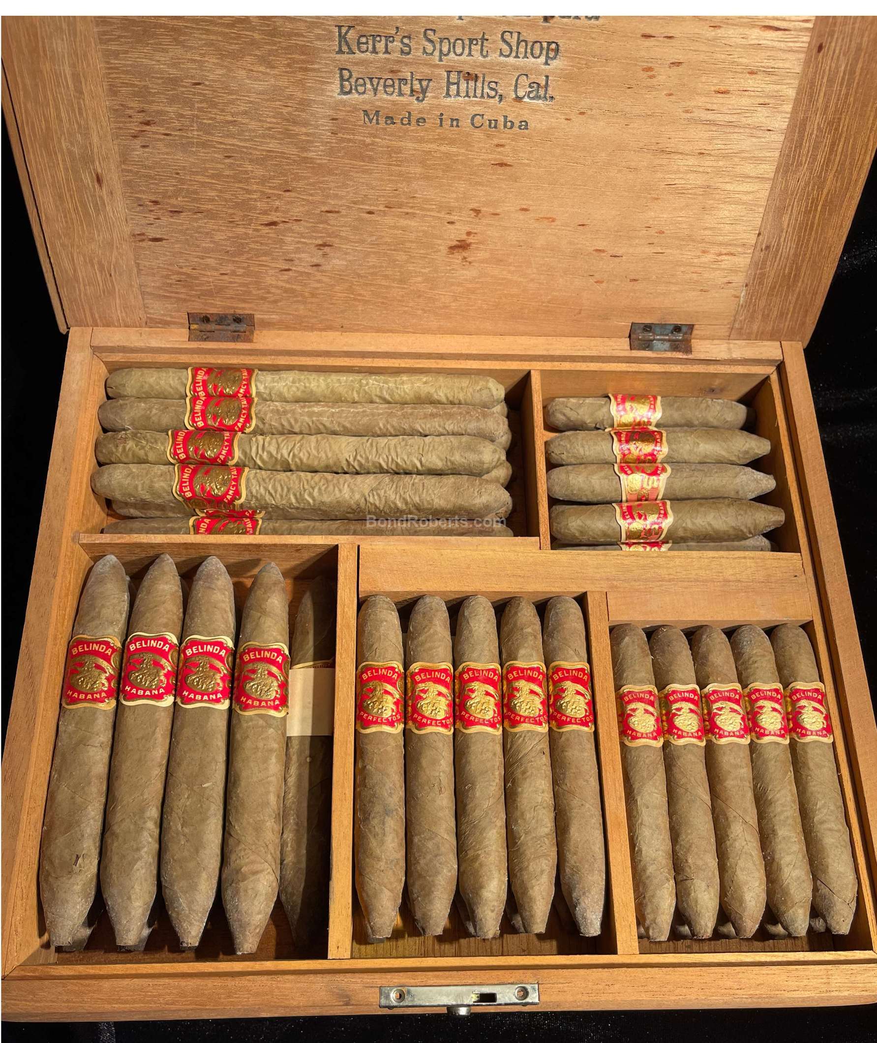 Belinda 50 Count Salesman Sampler Decorative Sample Box of 50 Cigars in ...