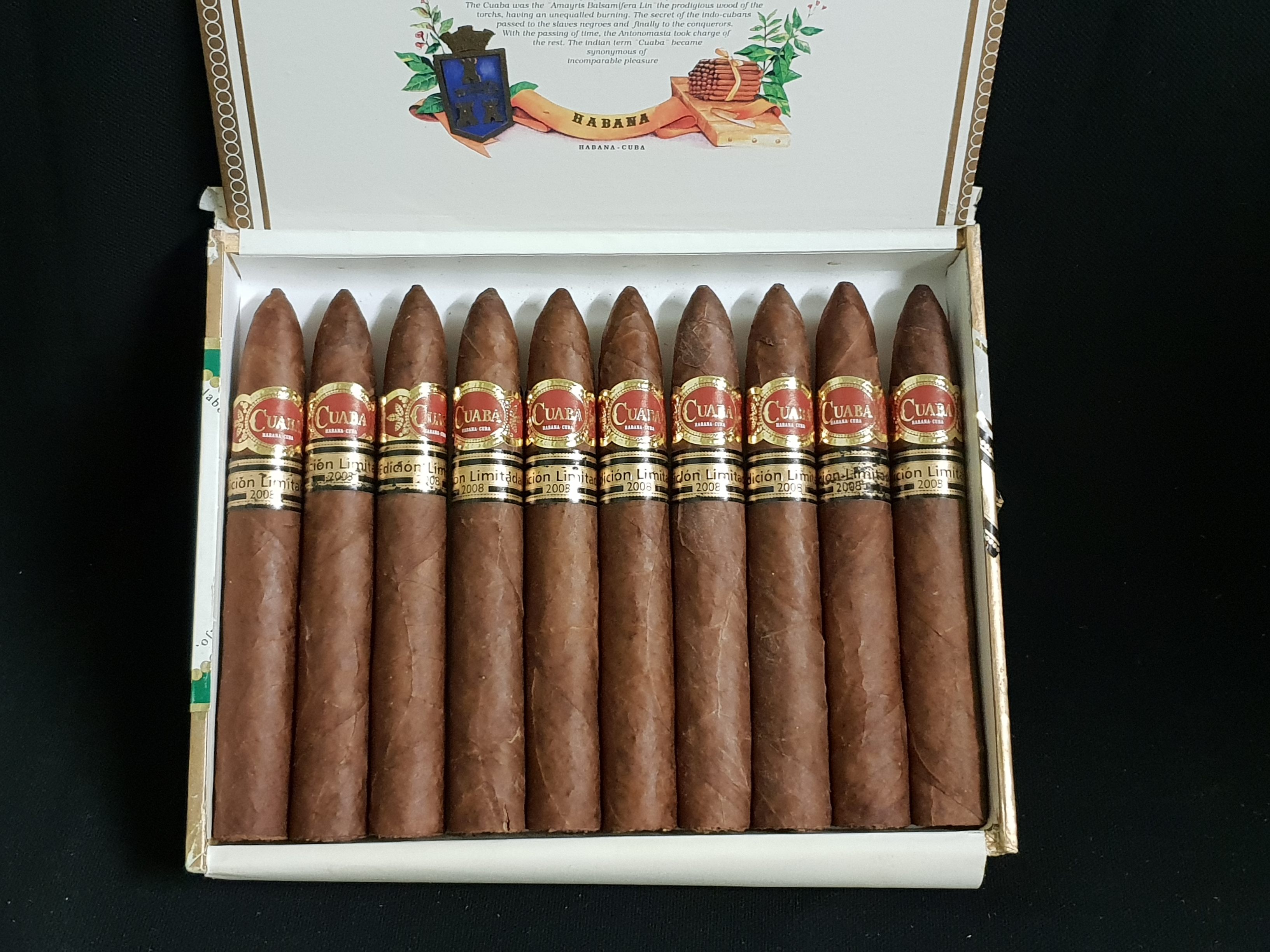 Cuaba Piramides Edición Limitada 2008 Dress Box of 10 cigars 166