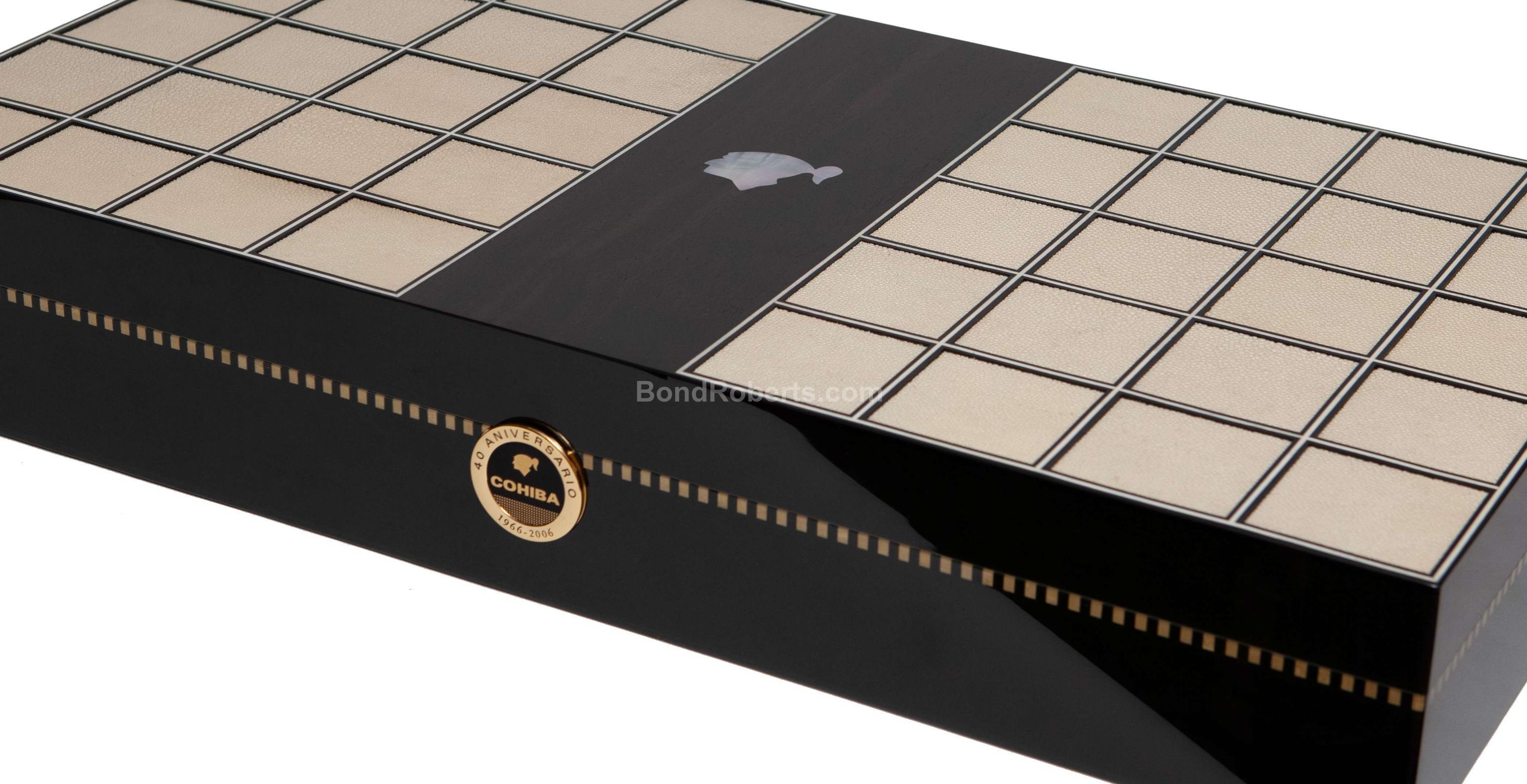 Cohiba BHK 54 2022 Black lacquered Boîte Nature Box of 10 cigars 24710