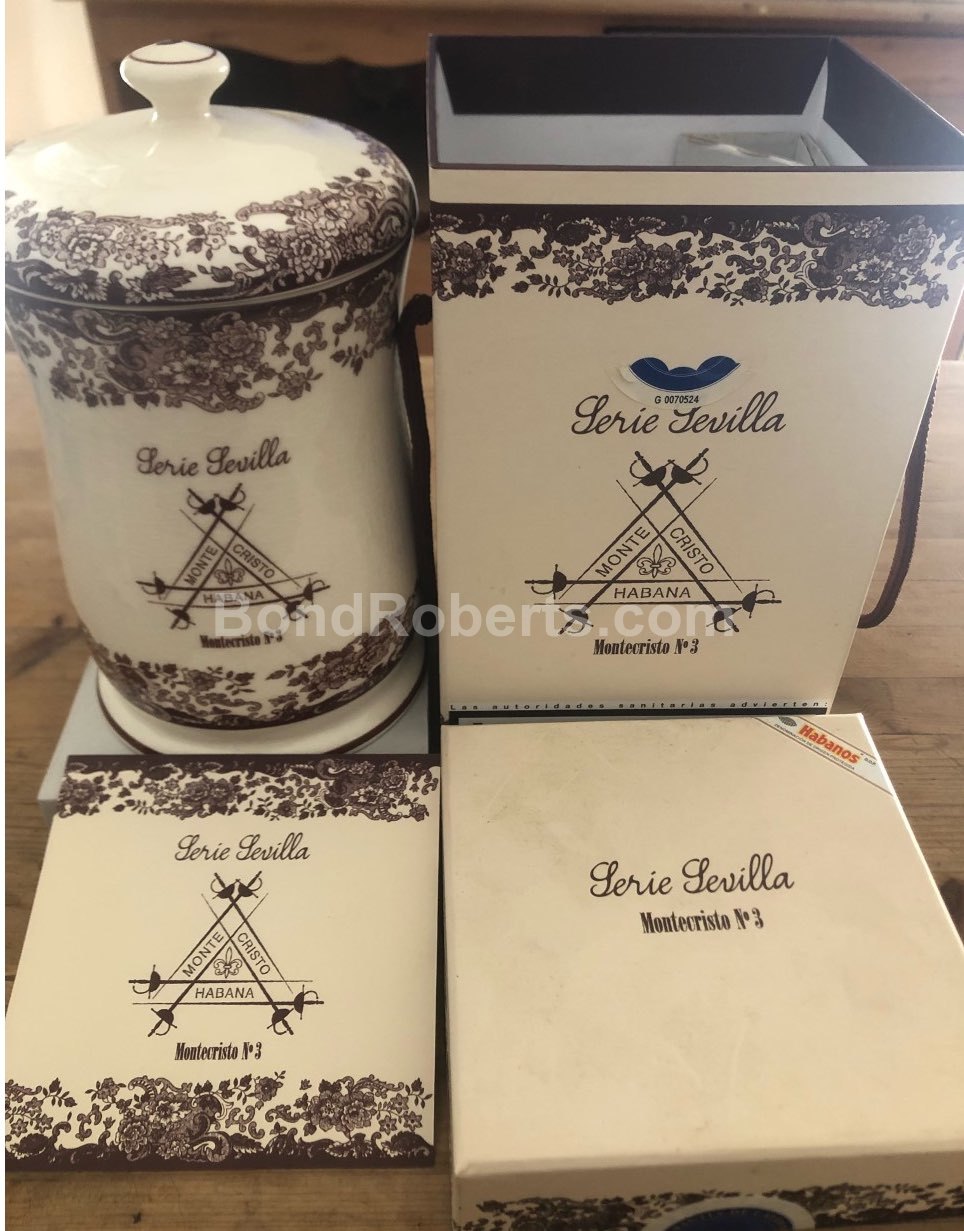 Montecristo Montecristo No.3 Serie Sevilla Jar 2016 Ceramic Jar of 27 ...