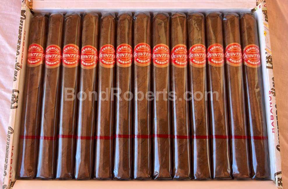 Quintero Panetelas (Disc.) 1999 Dress Box of 25 cigars in cellophane 13250
