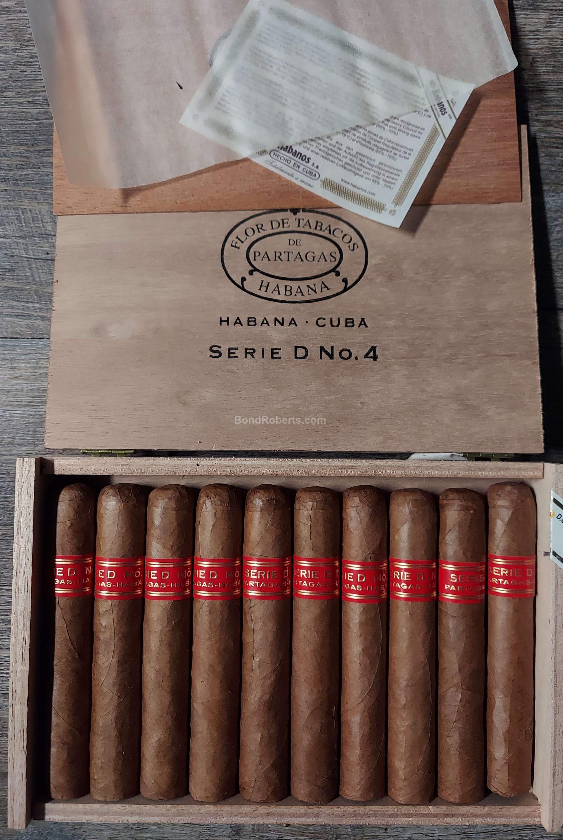 Partagás Serie D No.4 2019 Semi Boite Nature Box of 10 cigars 16475