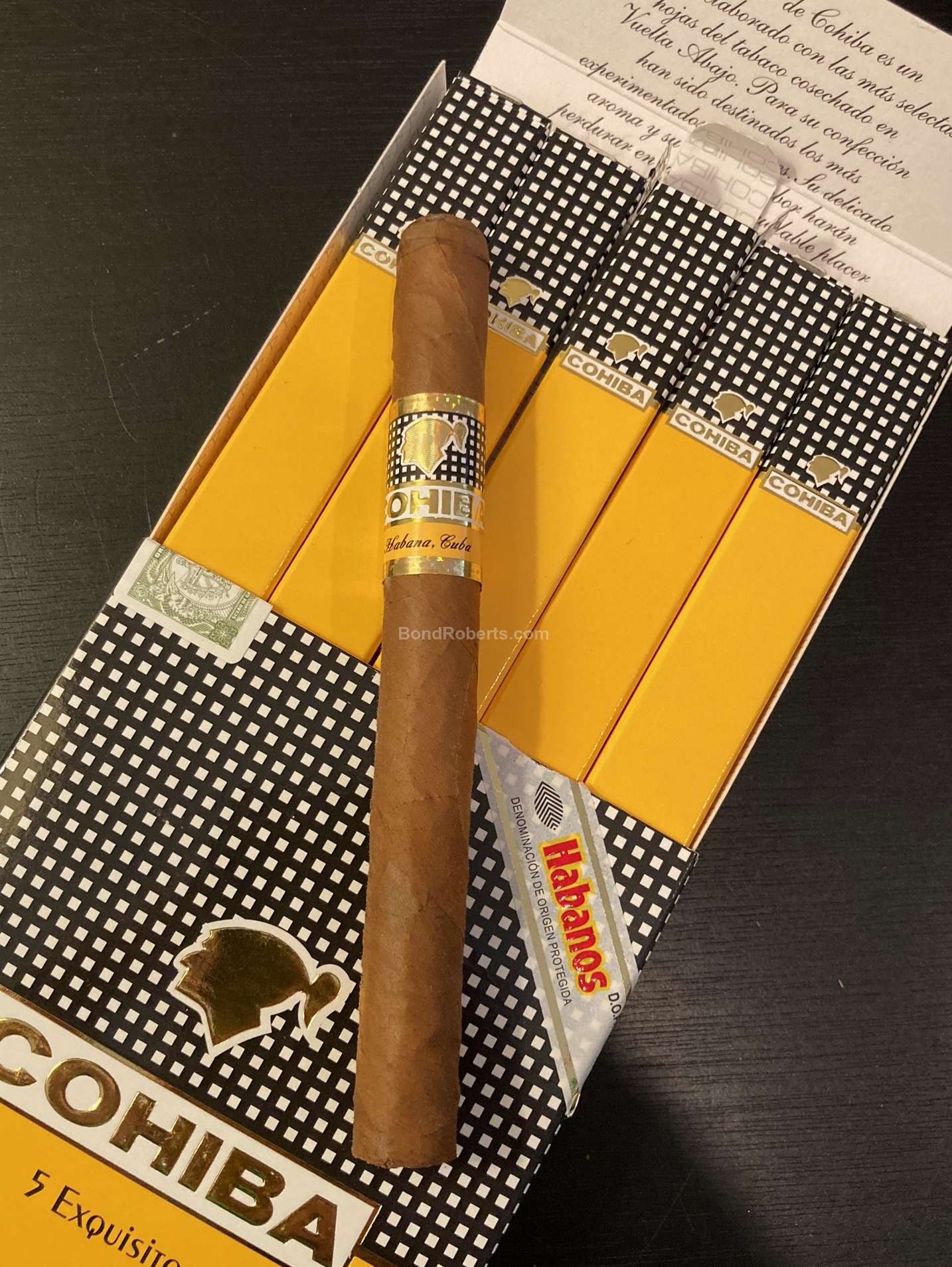 Cohiba Exquisitos 2020 5 x Cardboard Pack of 5 cigars 14225