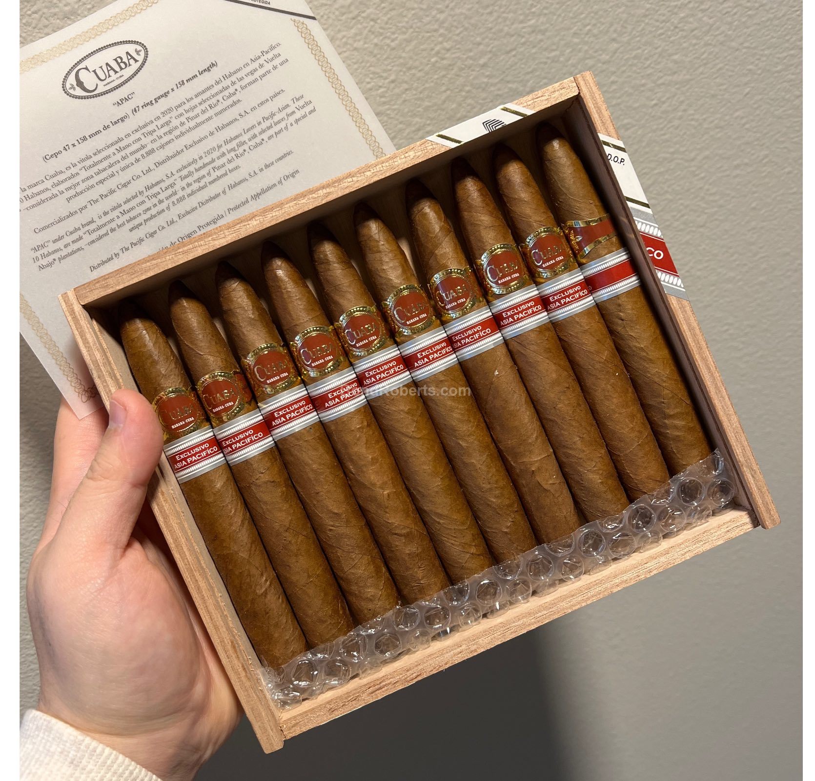 Cuaba APAC Edición Regional Asia Pacifico 2021 Numbered slide lid box ...