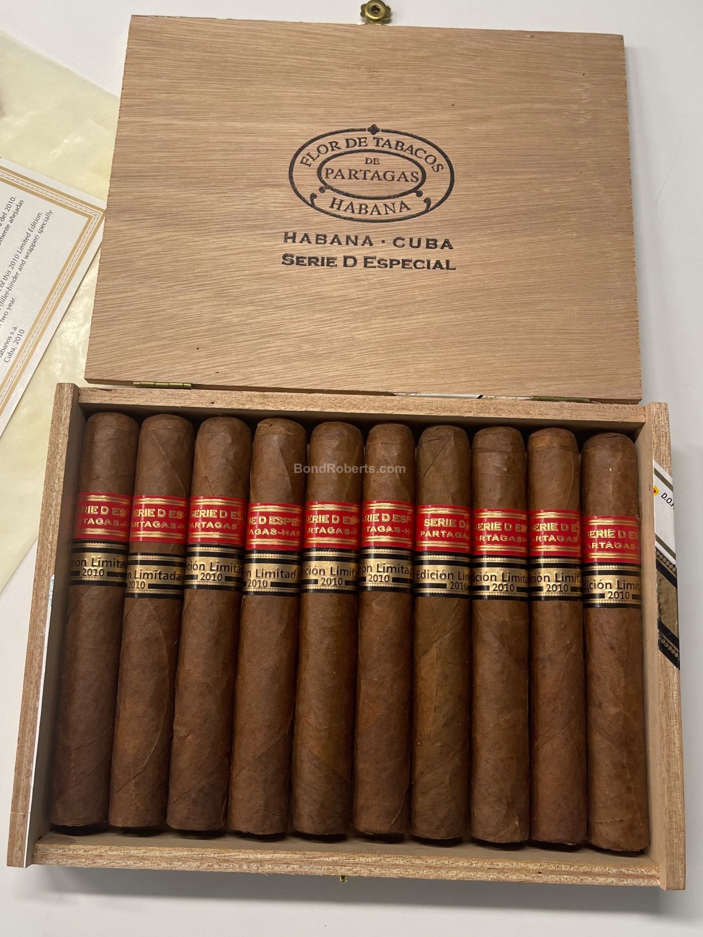 Partagás Serie D Especial Edición Limitada 2010 Semi Boite Nature Box ...