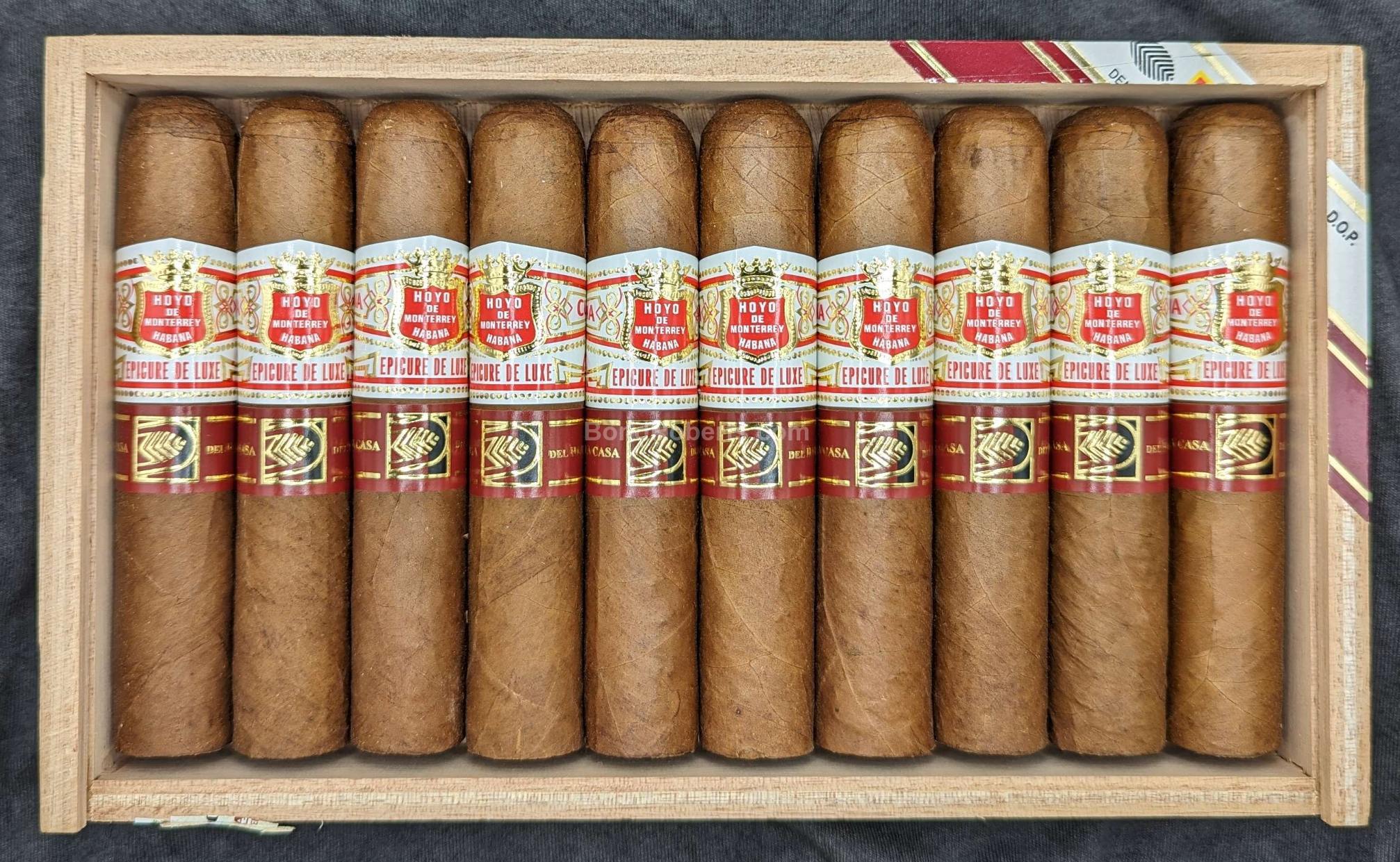 Hoyo de Monterrey Epicure de Luxe LCDH Exclusivo 2019 Slide Lid Box of ...