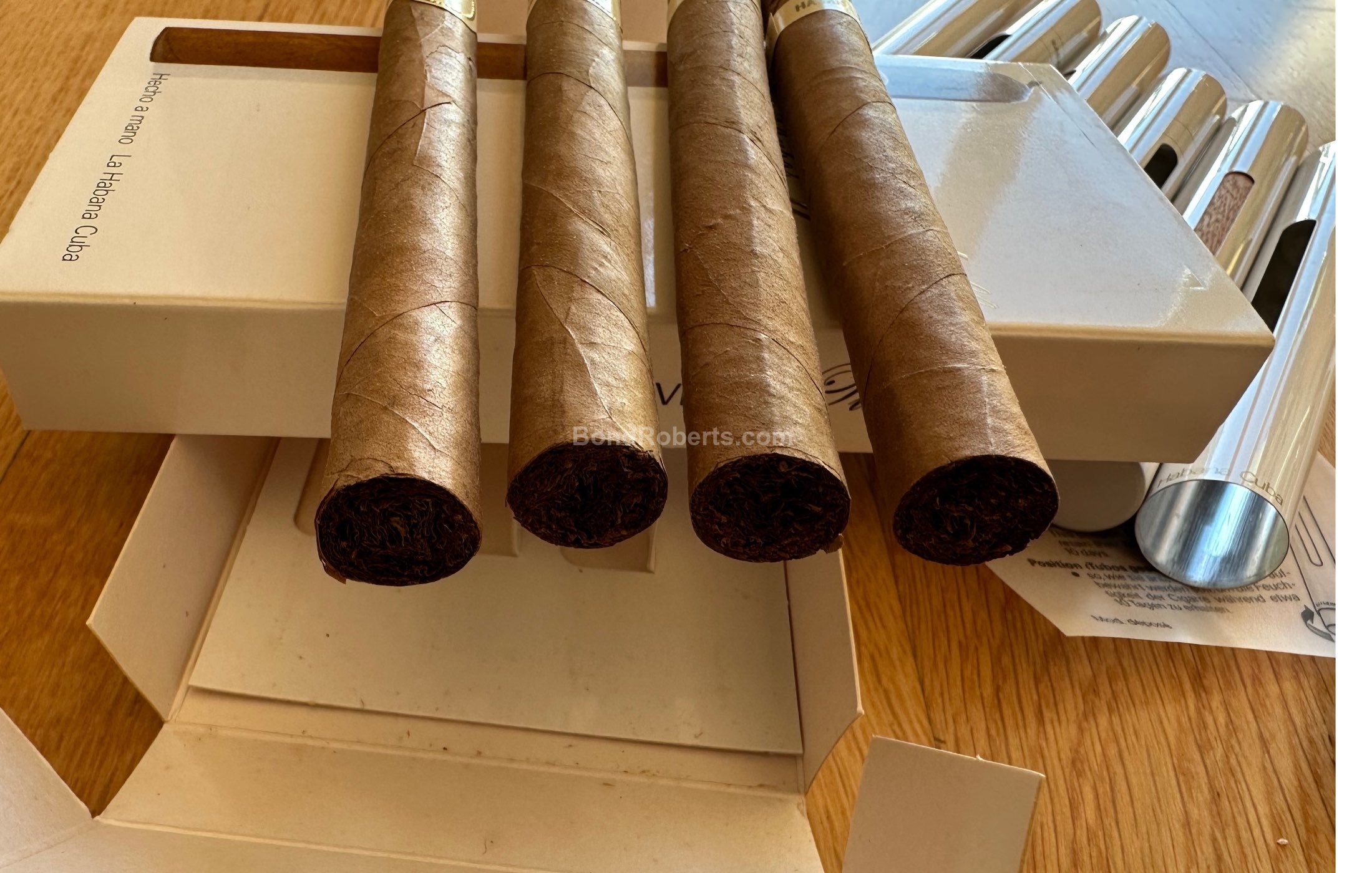 Davidoff Tubos Cardboard Box of 4 cigars in tubes 15976