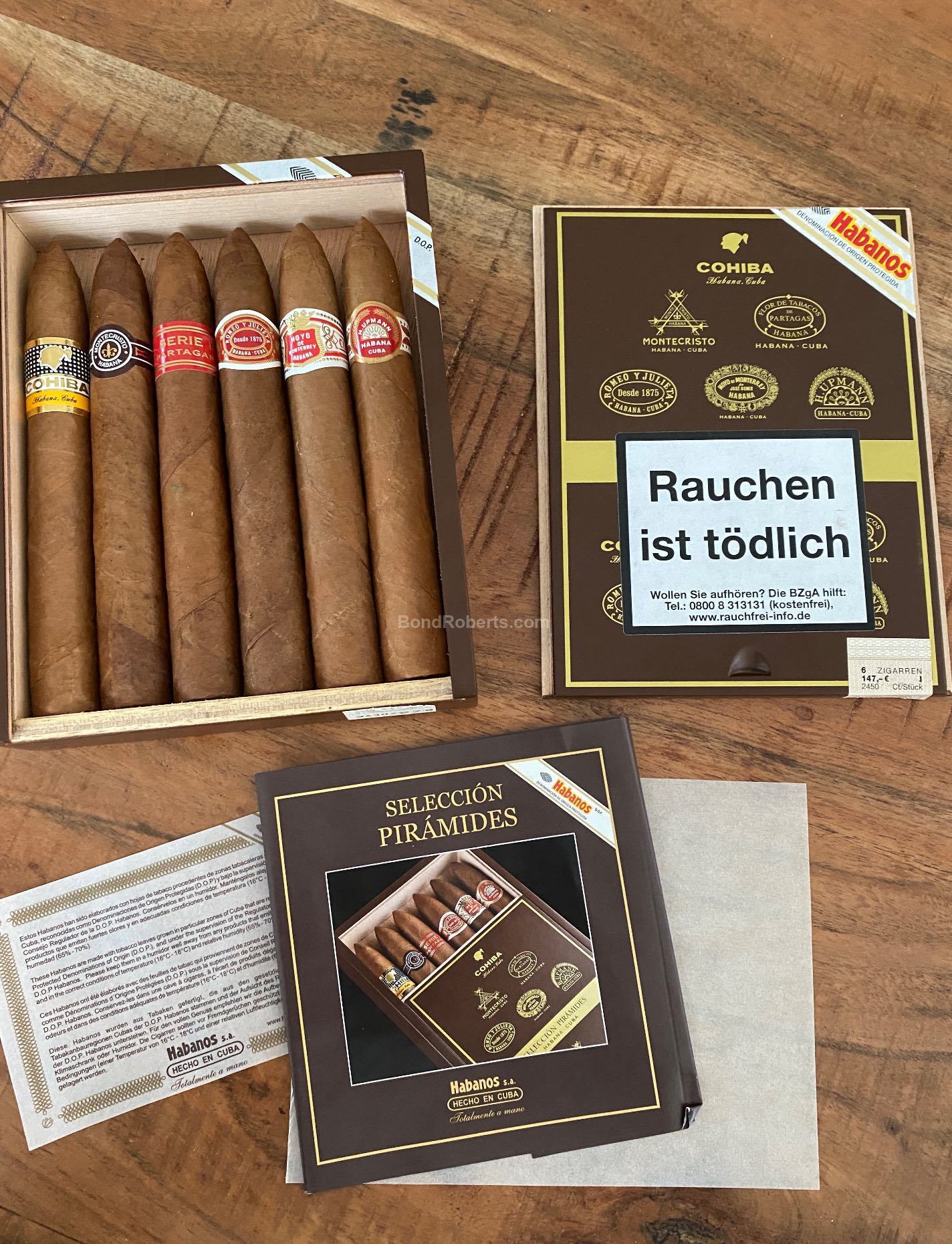 Habanos Pirámides Selección Pirámides 2017 Selection box of 6 cigars 10513