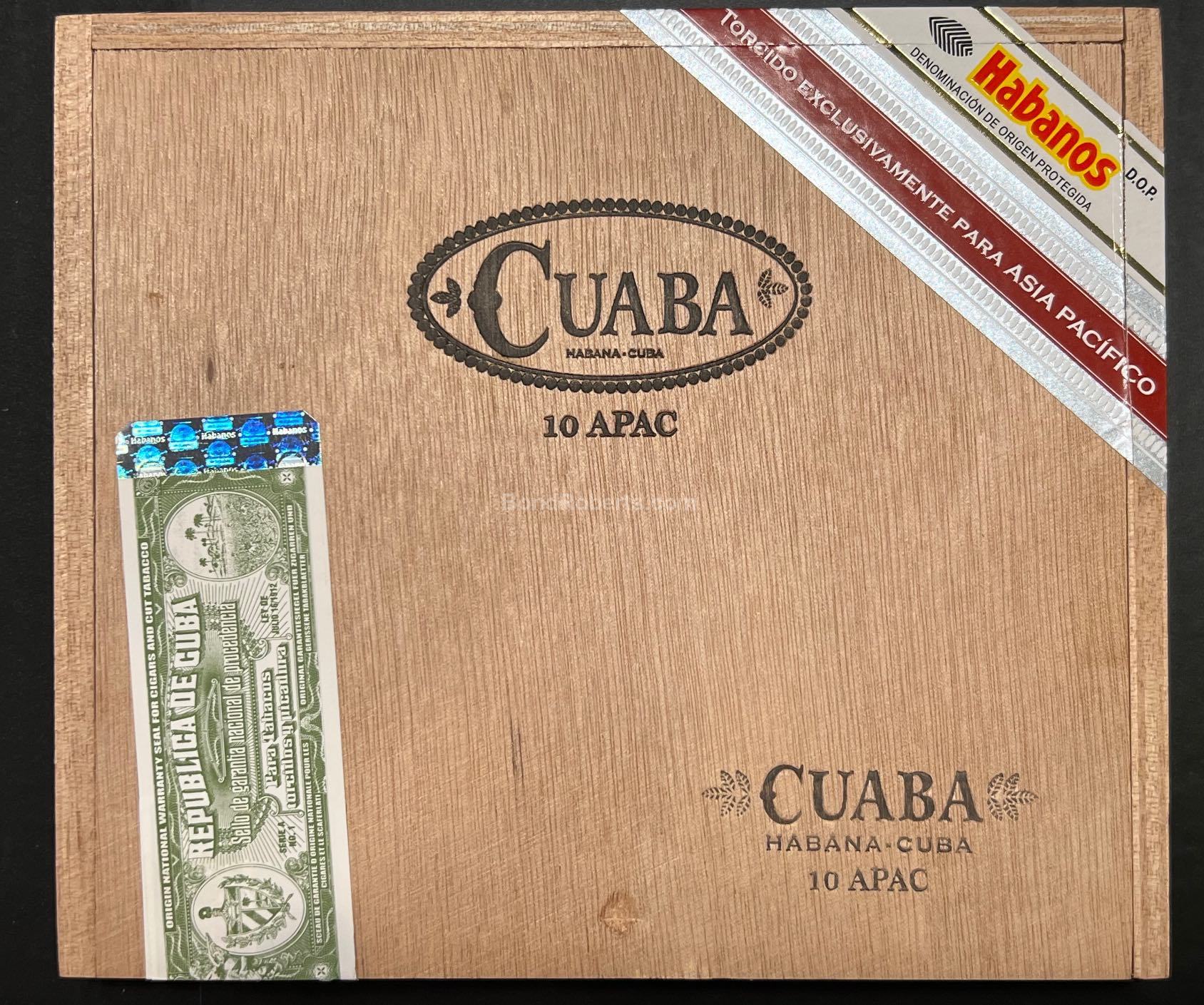 Cuaba APAC Edición Regional Asia Pacifico 2021 Numbered slide lid box ...