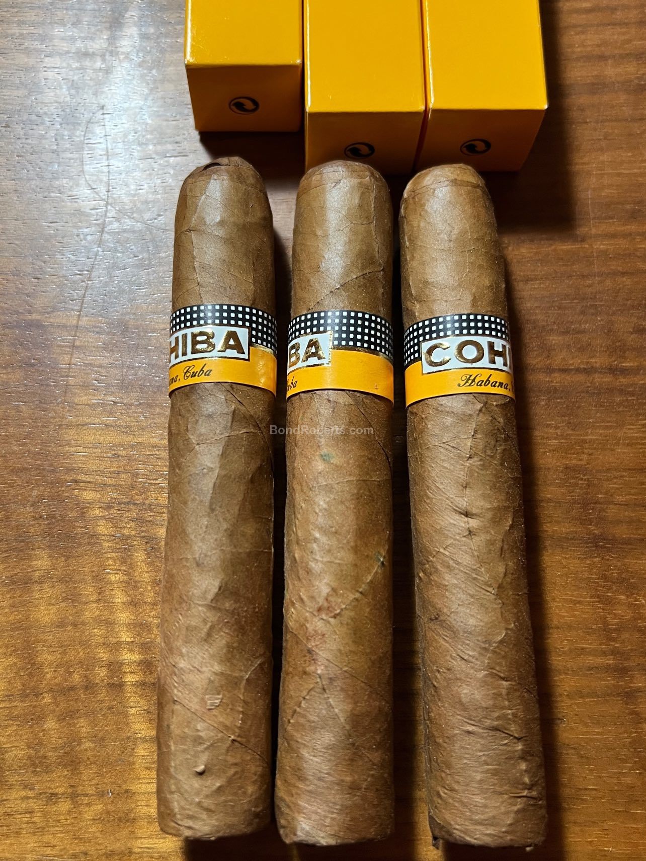 Cohiba Robustos 2007 Cardboard Pack of 15 cigars 16220