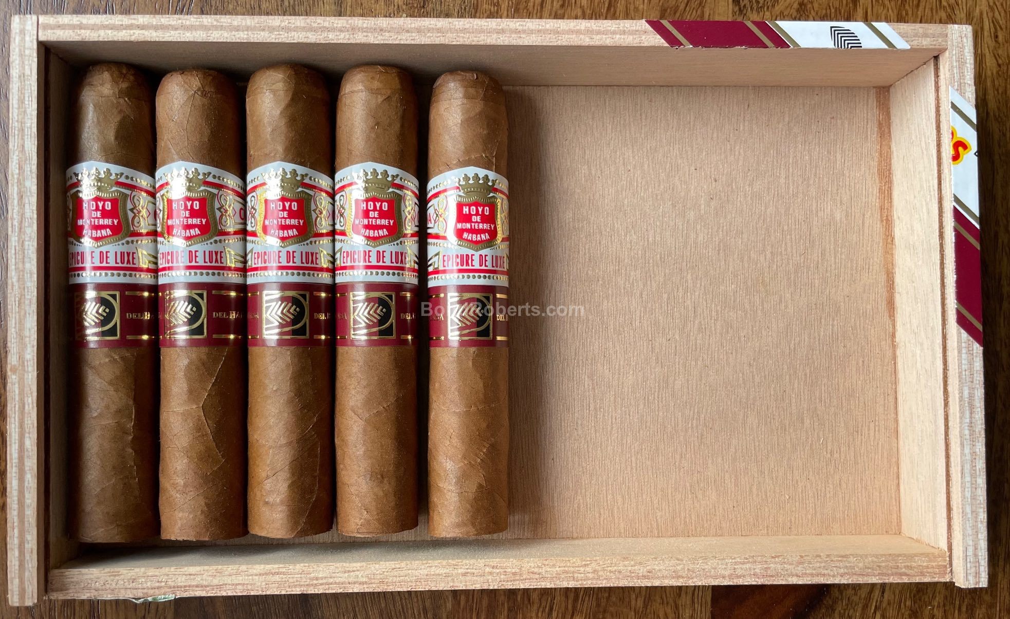 Hoyo de Monterrey Epicure de Luxe LCDH Exclusivo 2018 Slide Lid Box of ...